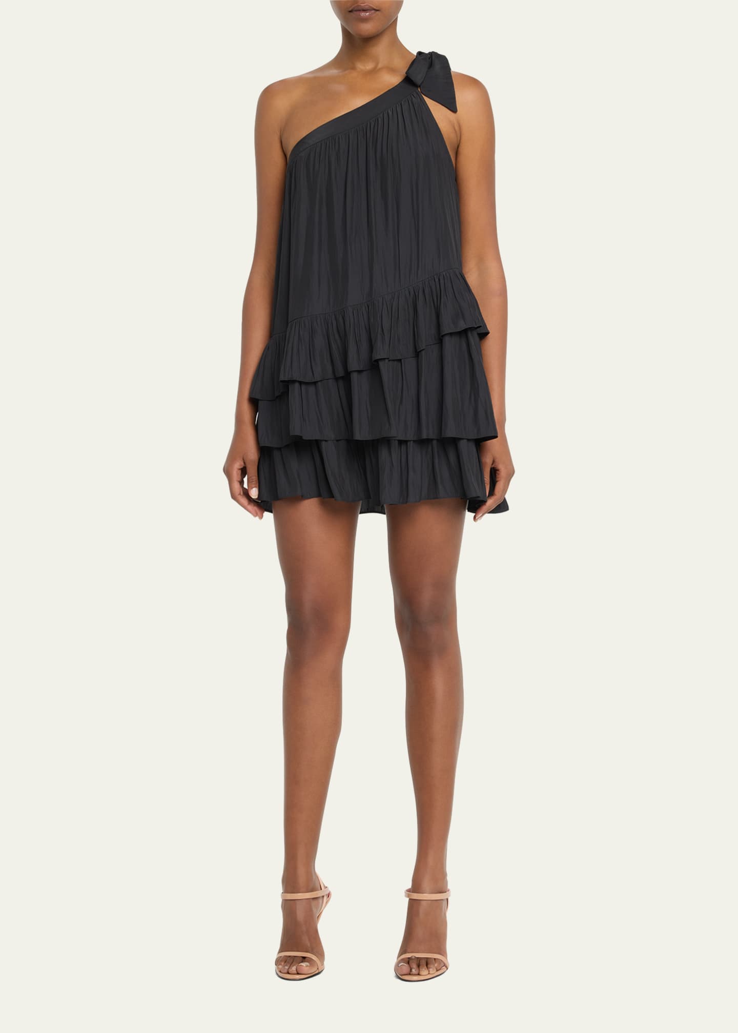 Ramy Brook Riley Tiered Asymmetric Mini Dress - Bergdorf Goodman