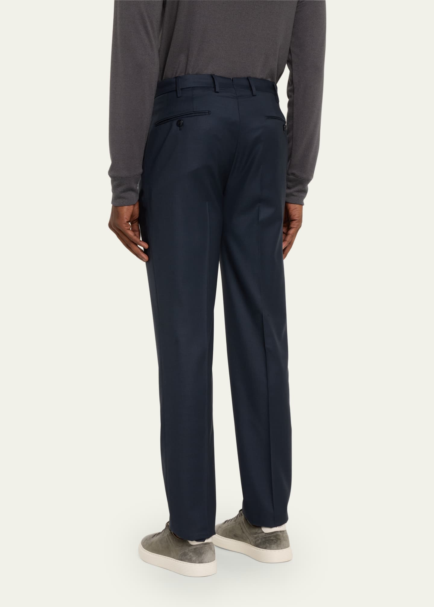 Incotex Men's Wool Sharkskin Dress Pants - Bergdorf Goodman