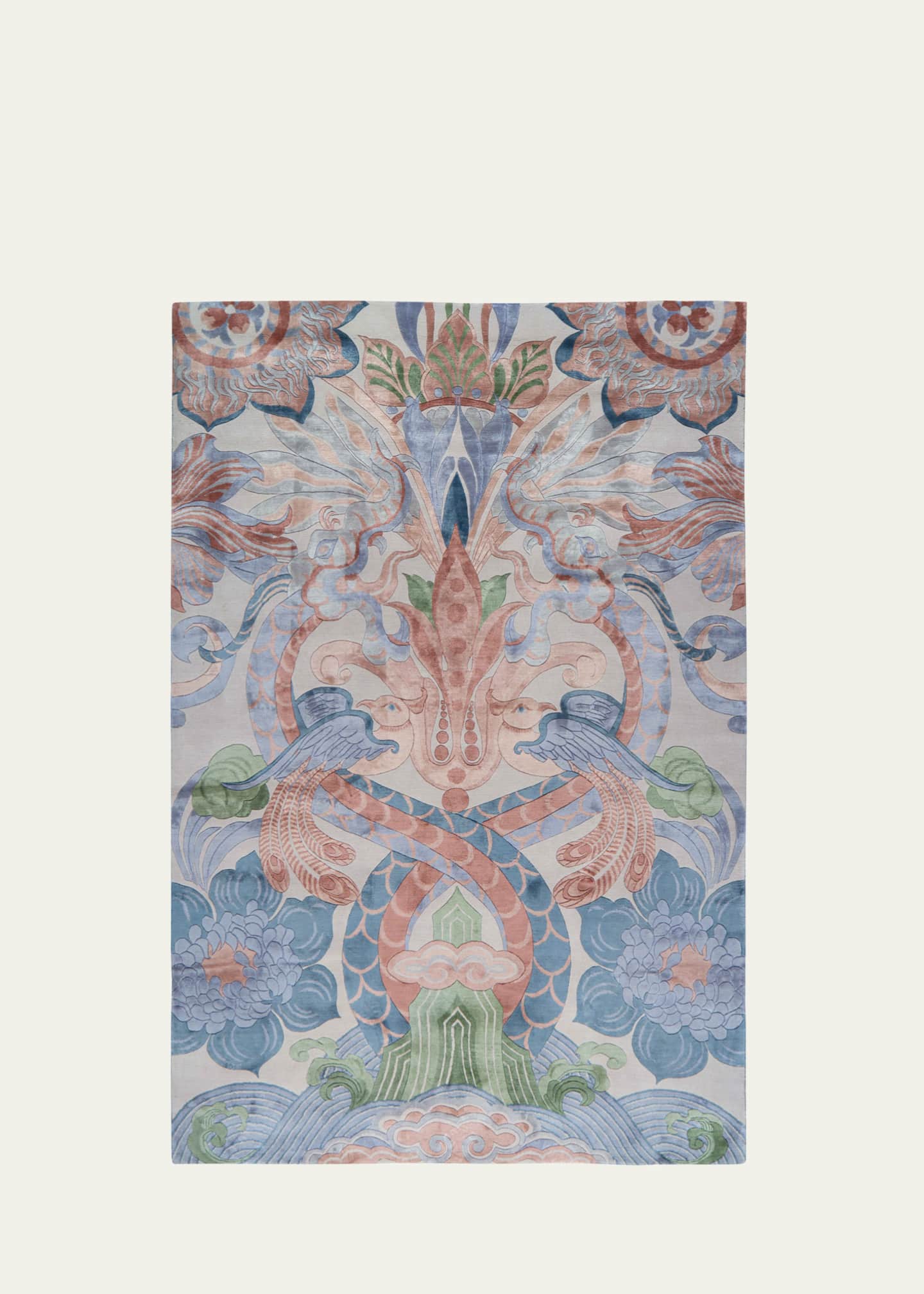 The Rug Company x Guo Pei Secret Garden Hand-Knotted Rug, 6' x 9 ...