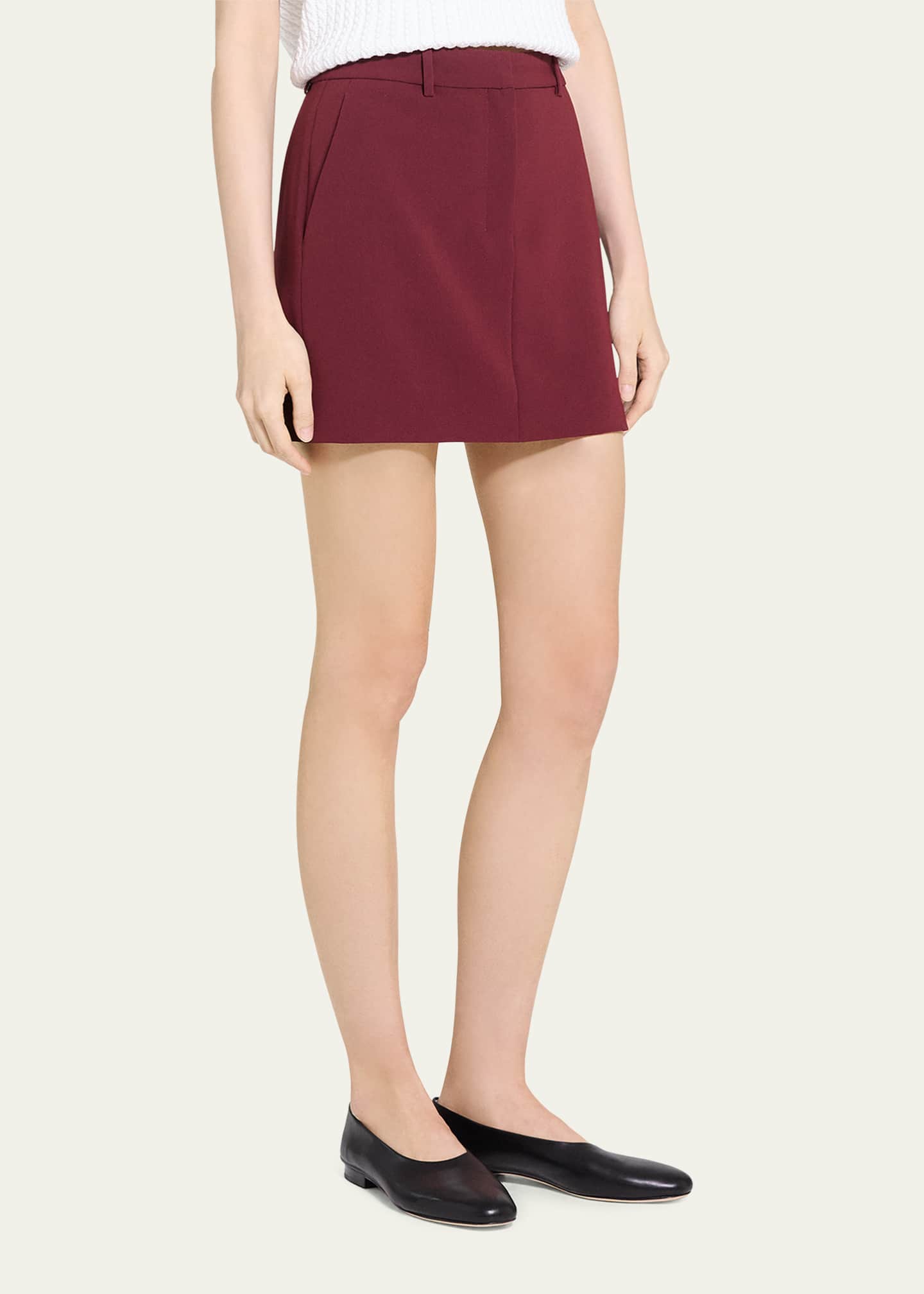 Theory Mini Trouser Skirt - Bergdorf Goodman