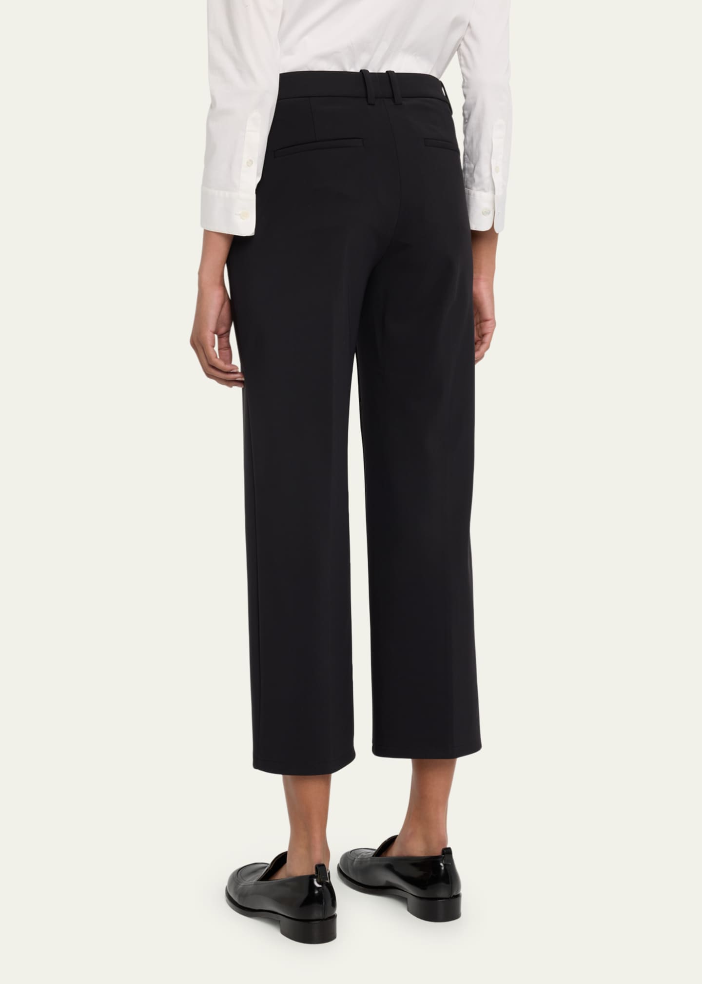 Theory Ponte High-Waist Straight Pants - Bergdorf Goodman