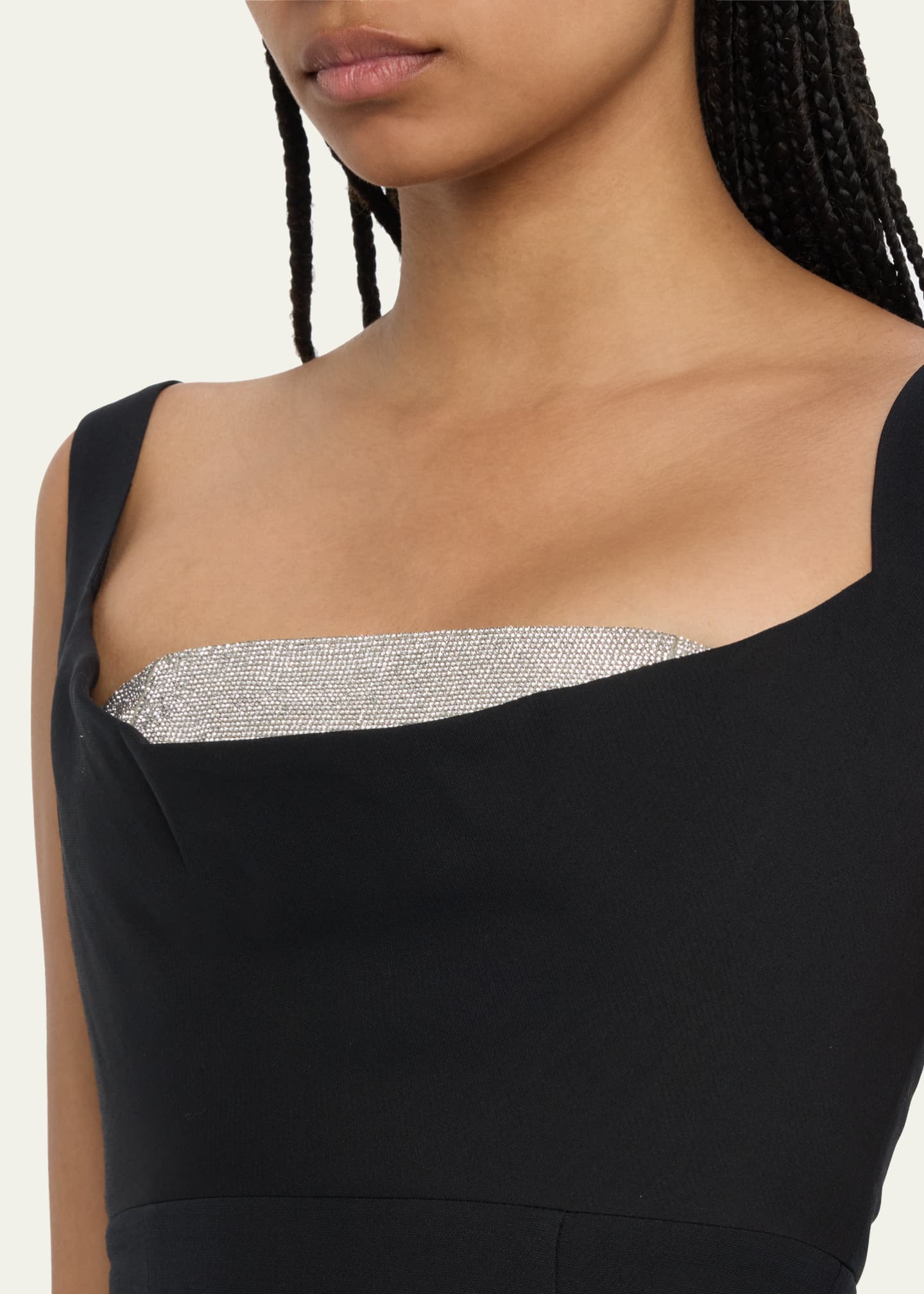 Roland Mouret Peep-Out Sequin Body-Con Midi Dress - Bergdorf Goodman