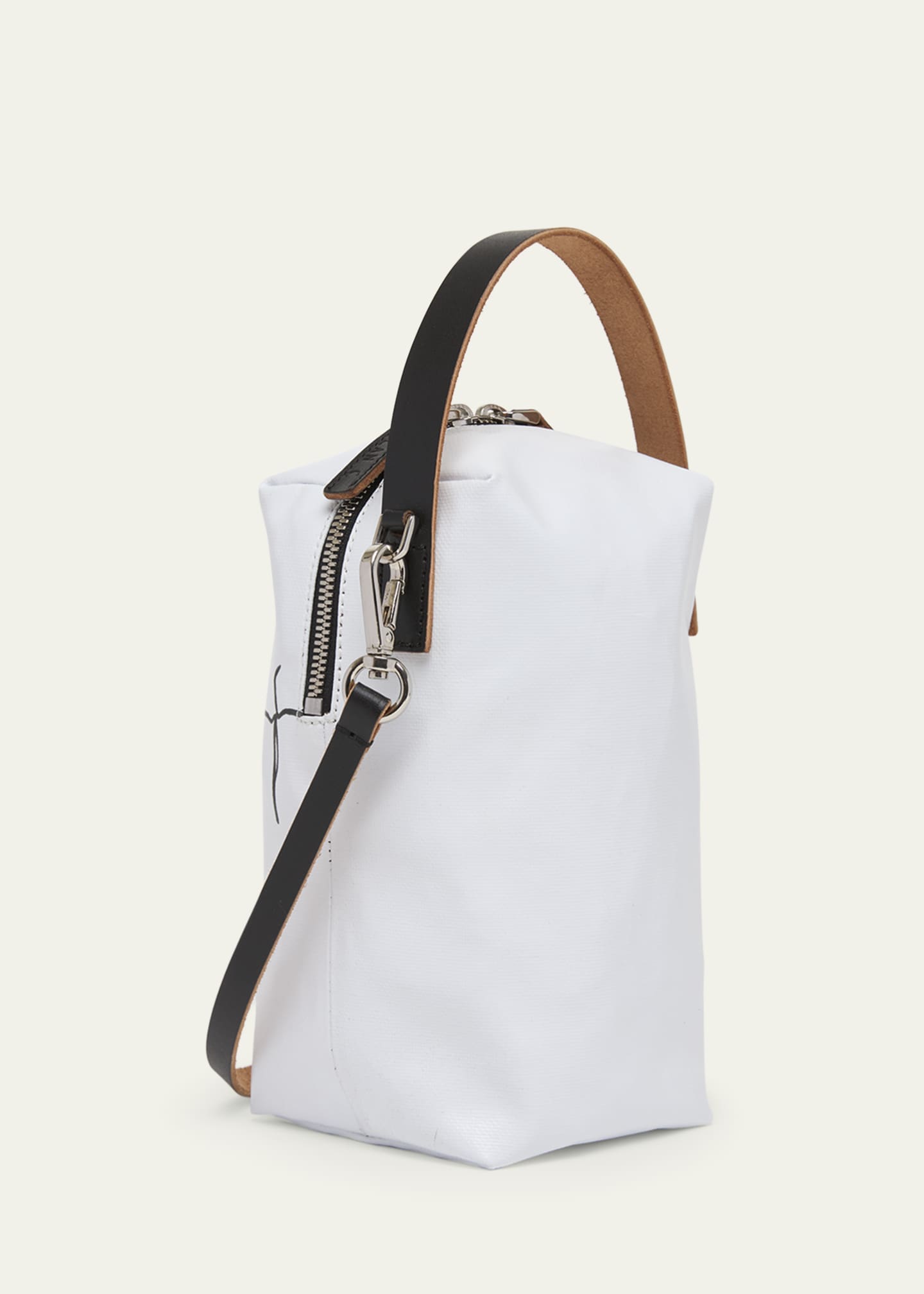 Plan C Pili Graphic-Print Leather Bucket Bag - Bergdorf Goodman