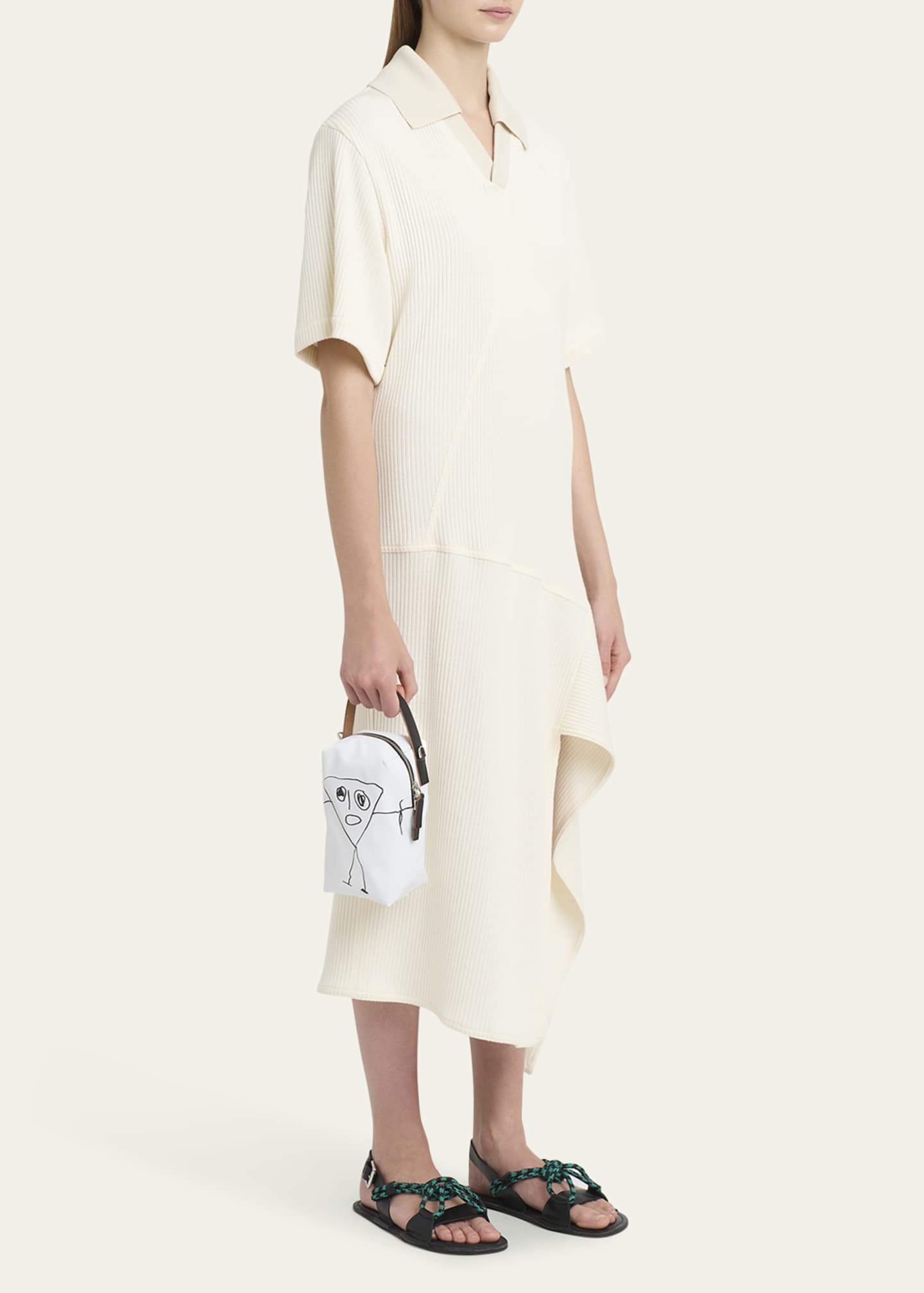 Plan C Pili Graphic-Print Leather Bucket Bag - Bergdorf Goodman