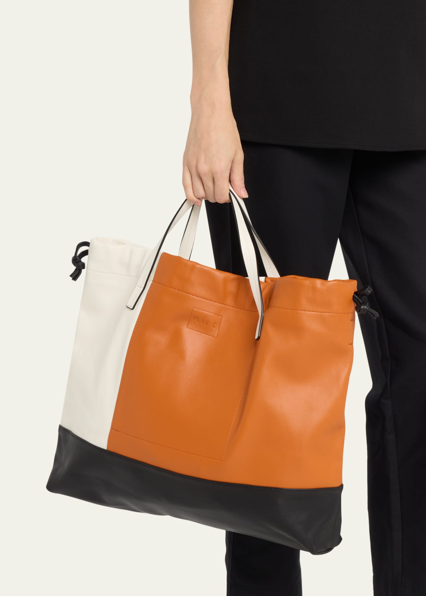 Plan C Coulisse Large Colorblock Tote Bag - Bergdorf Goodman