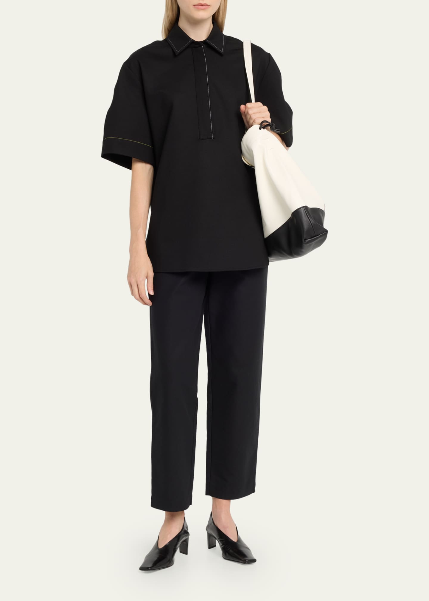 Plan C Coulisse Large Colorblock Tote Bag - Bergdorf Goodman