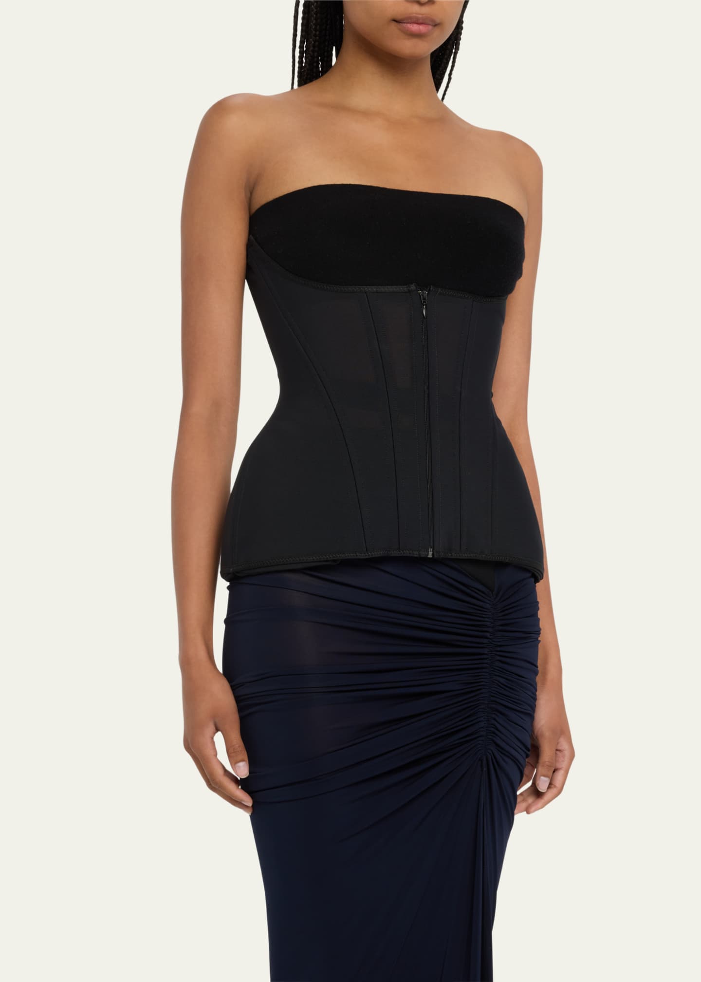 ALAIA Strapless Underwire Corset - Bergdorf Goodman