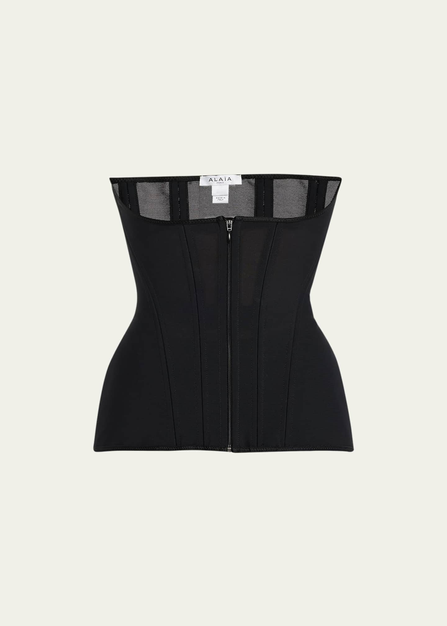 ALAIA Strapless Underwire Corset - Bergdorf Goodman
