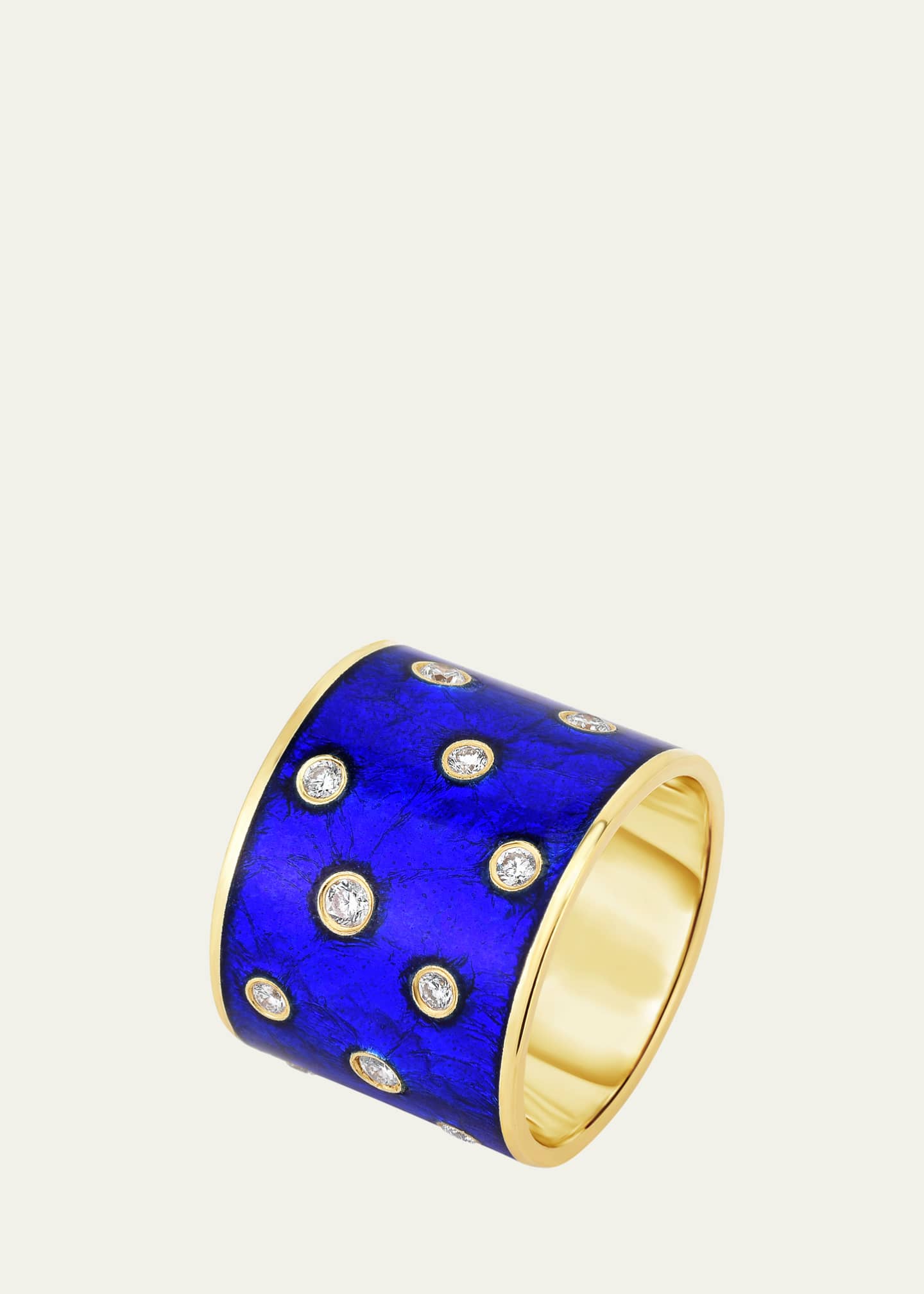 Audrey C. Jewels 18K Yellow Gold Diamond Cigar Band Ring - Bergdorf Goodman