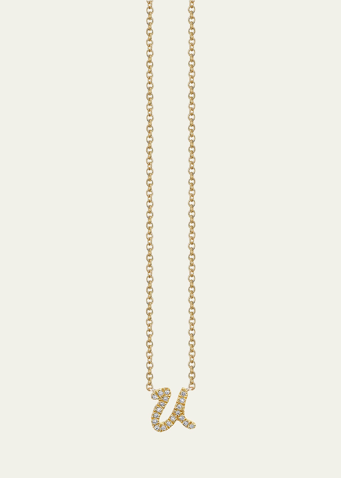 Sydney Evan 14k Diamond Pave Initial Necklace - Bergdorf Goodman