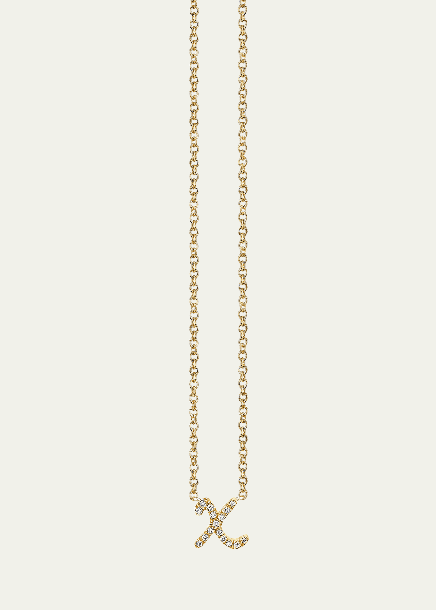 Sydney Evan 14k Diamond Pave Initial Necklace - Bergdorf Goodman