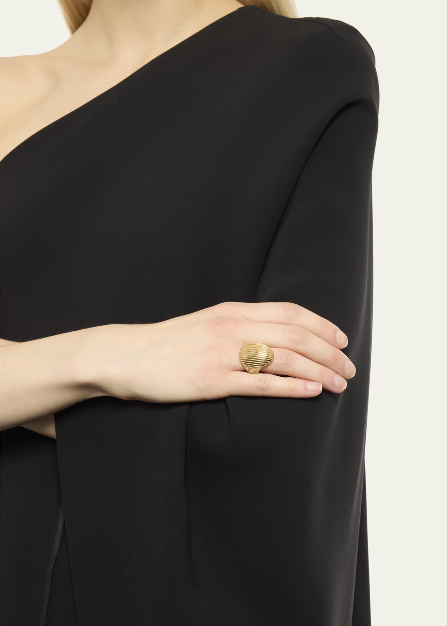 Pamela Zamore 18k Yellow Gold Isla Shield Ring - Bergdorf Goodman