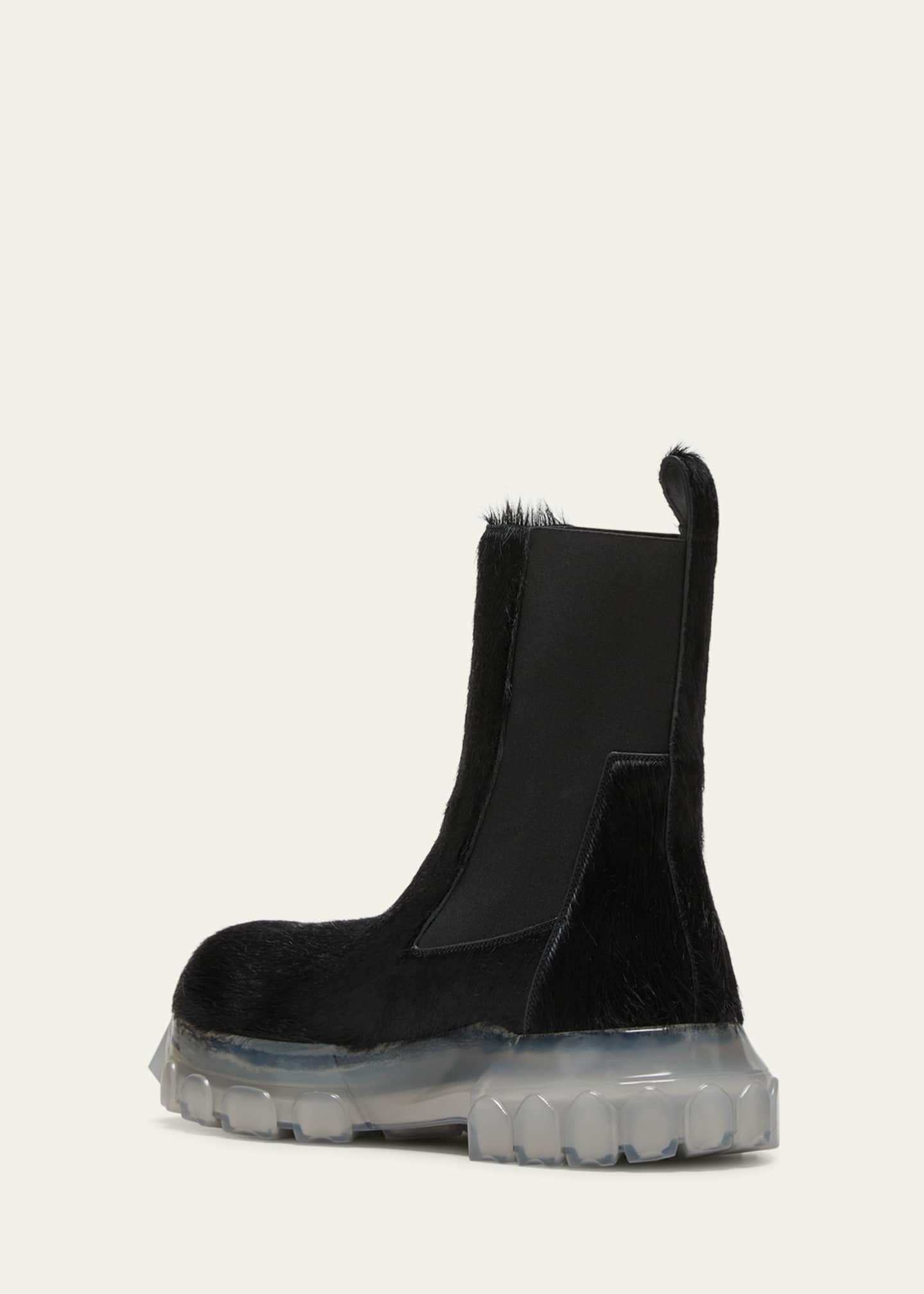 Rick Owens Men's Beatle Bozo Tractor Calf Hair Chelsea Boots - Bergdorf ...