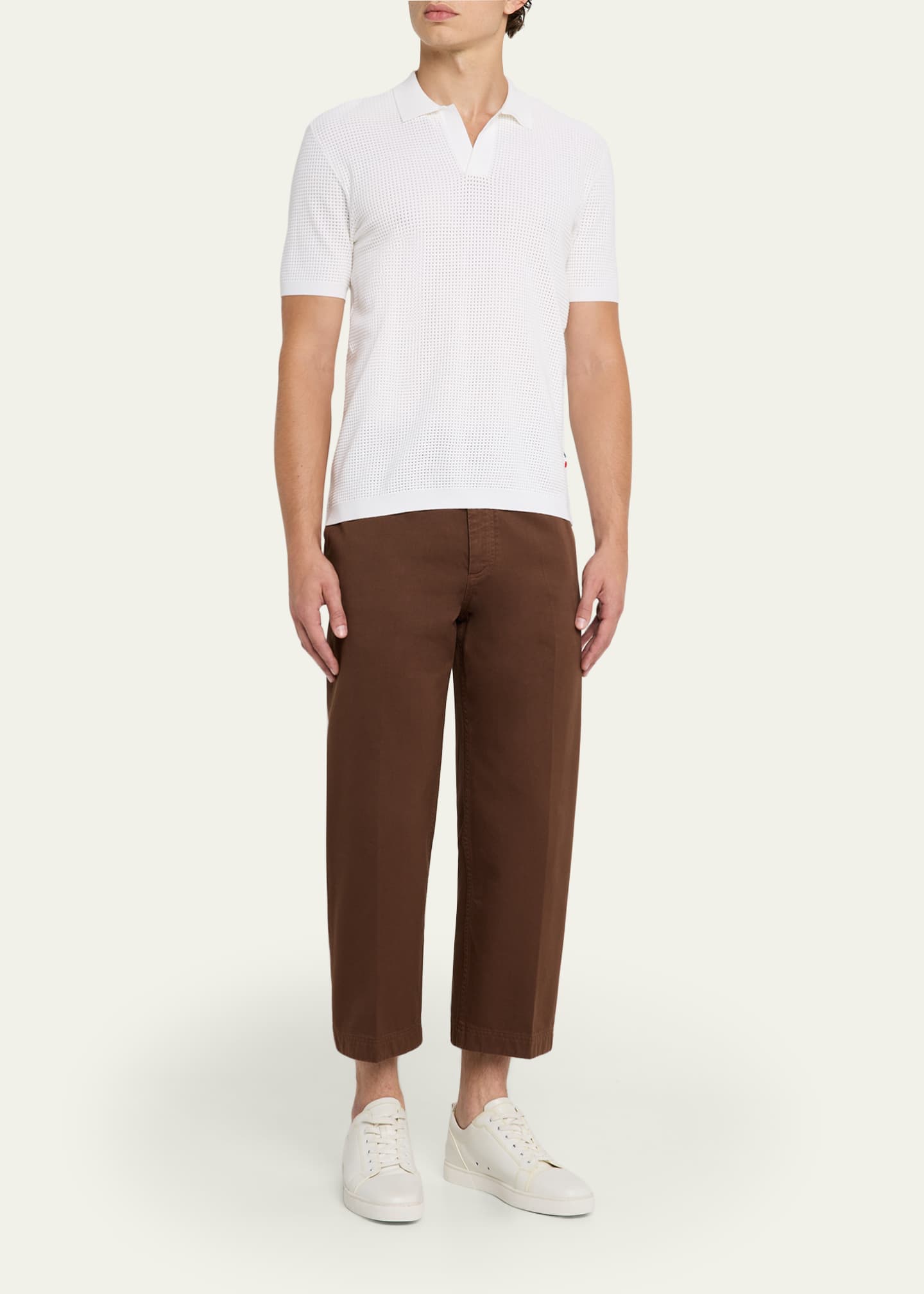 Orlebar Brown Men's Roddy Mesh Stitch Polo Shirt - Bergdorf Goodman