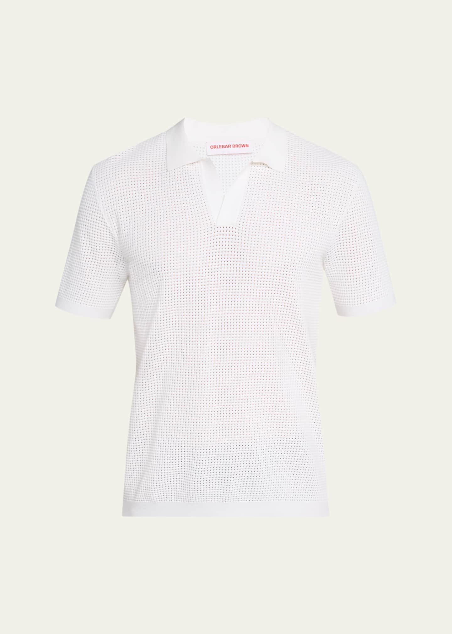 Orlebar Brown Men's Roddy Mesh Stitch Polo Shirt - Bergdorf Goodman