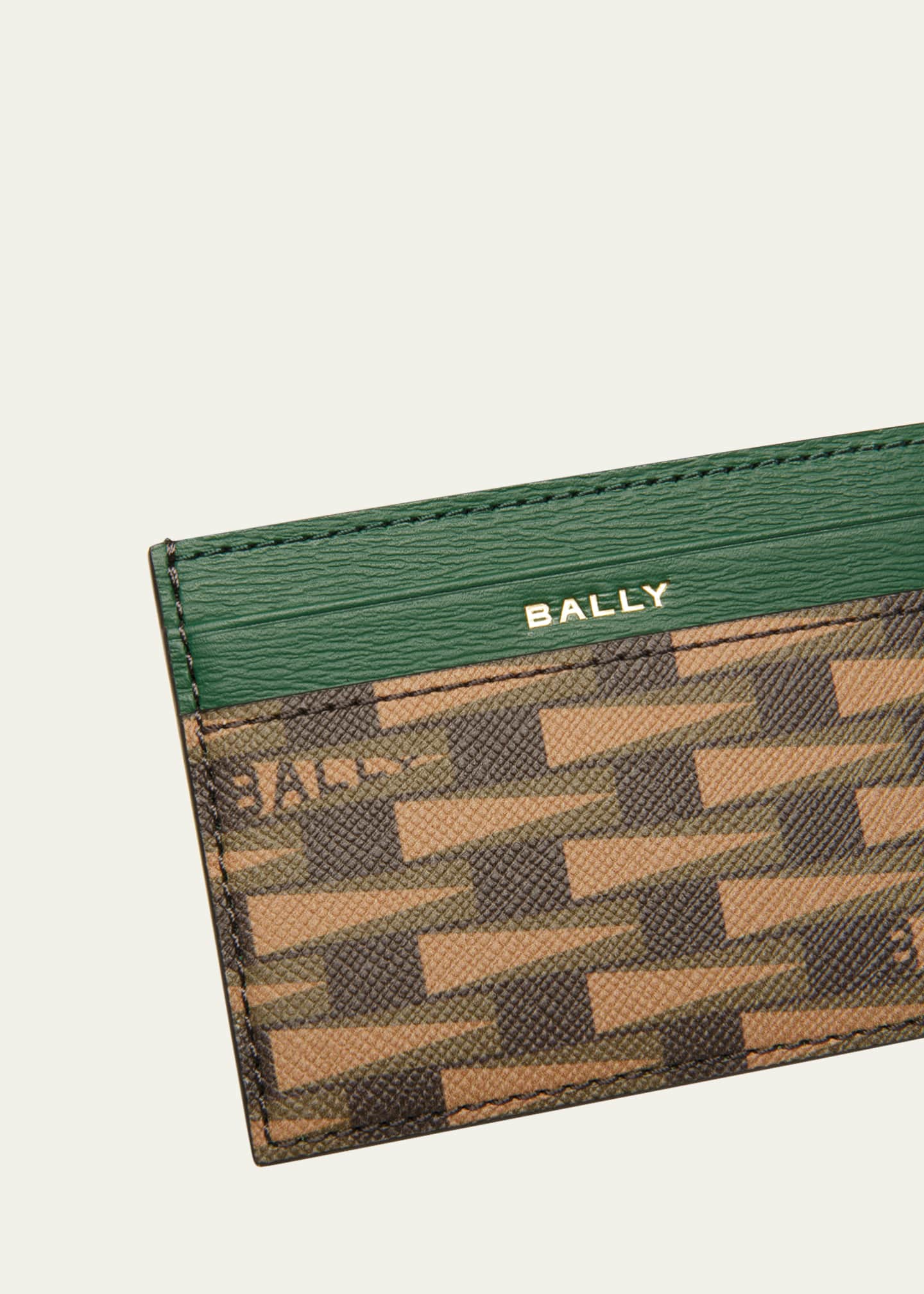 Bally Men's Monogram Leather Card Case - Bergdorf Goodman