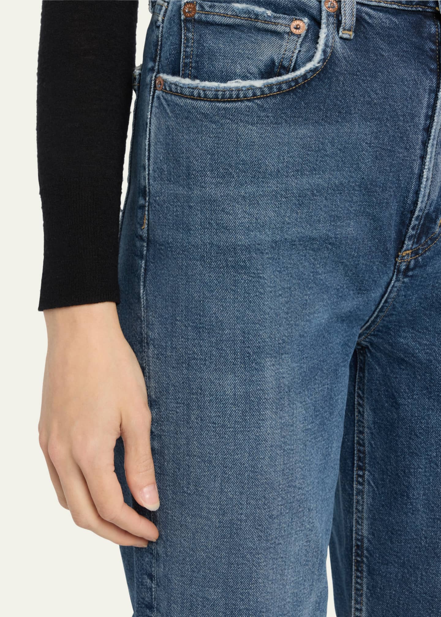 AGOLDE High Rise Stovepipe Jeans - Bergdorf Goodman