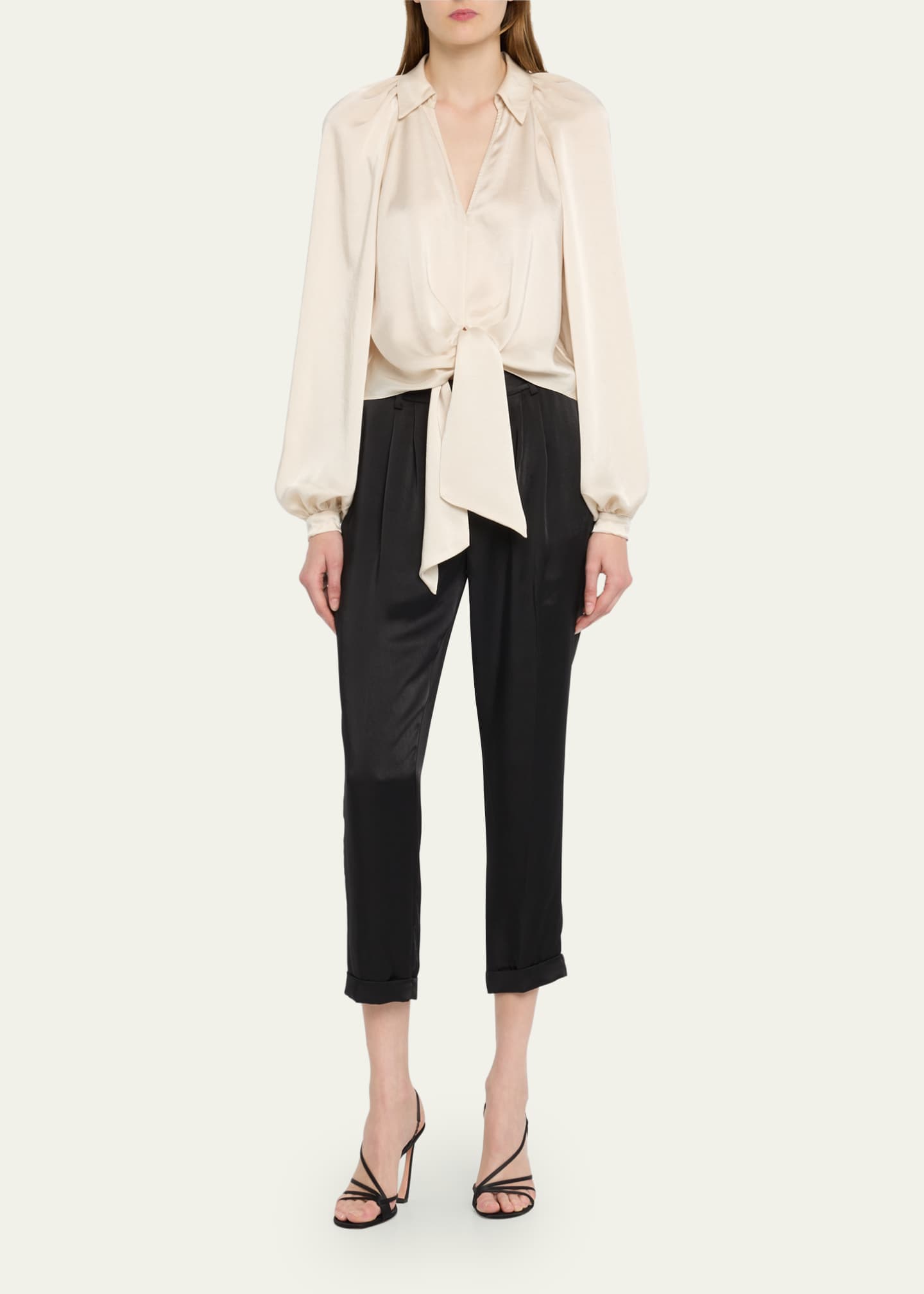 Ramy Brook Madelyn Satin Pants - Bergdorf Goodman Ramy Brook Madelyn Satin Pants - Bergdorf Goodman