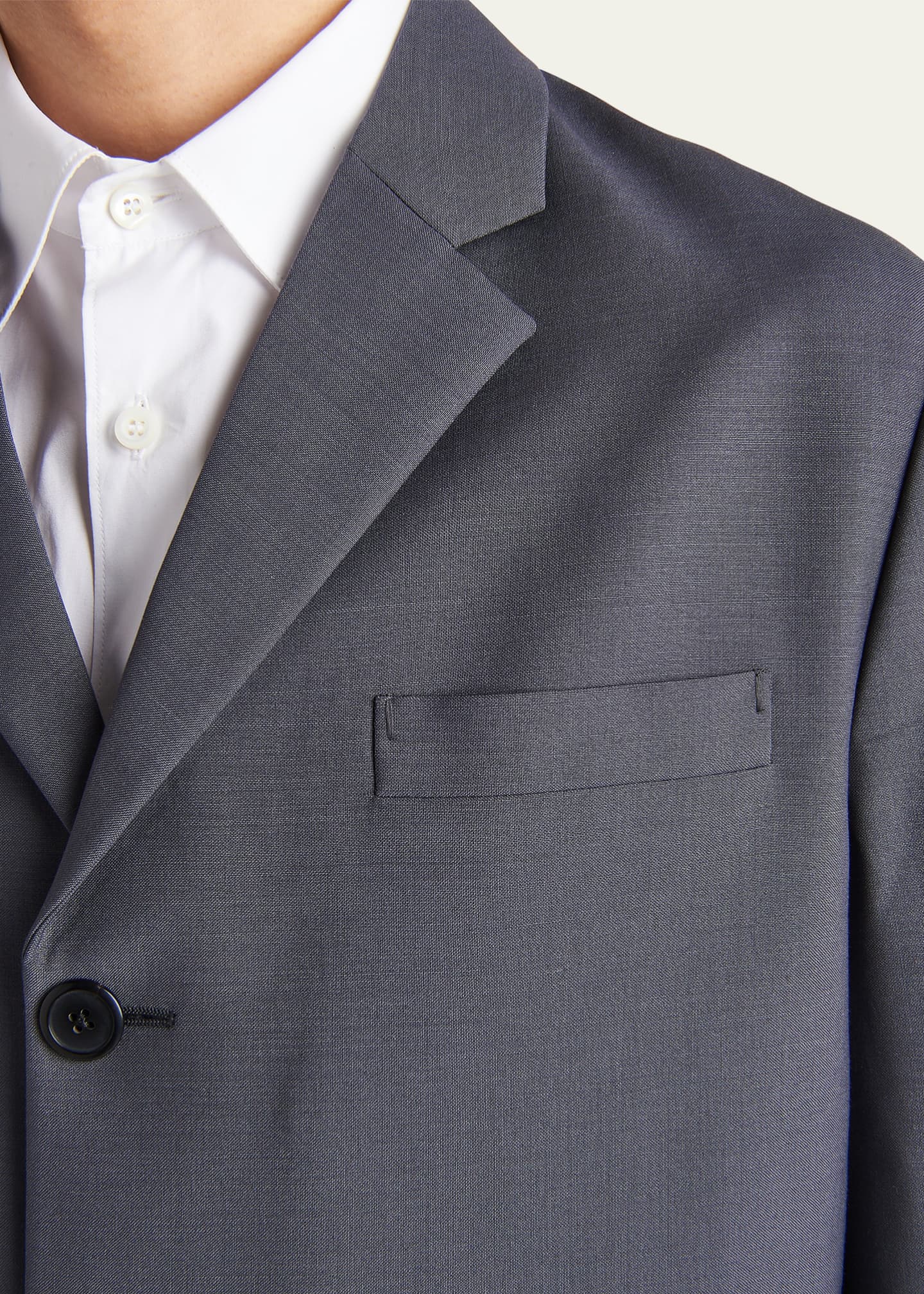 Prada Men's Mohair 3-Button Blazer - Bergdorf Goodman