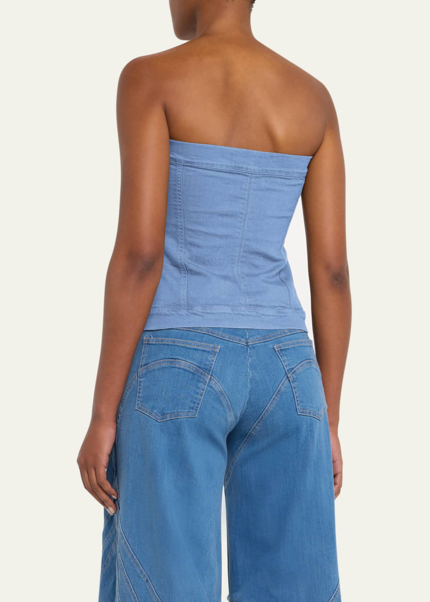 Act No1 Strapless Denim Top - Bergdorf Goodman