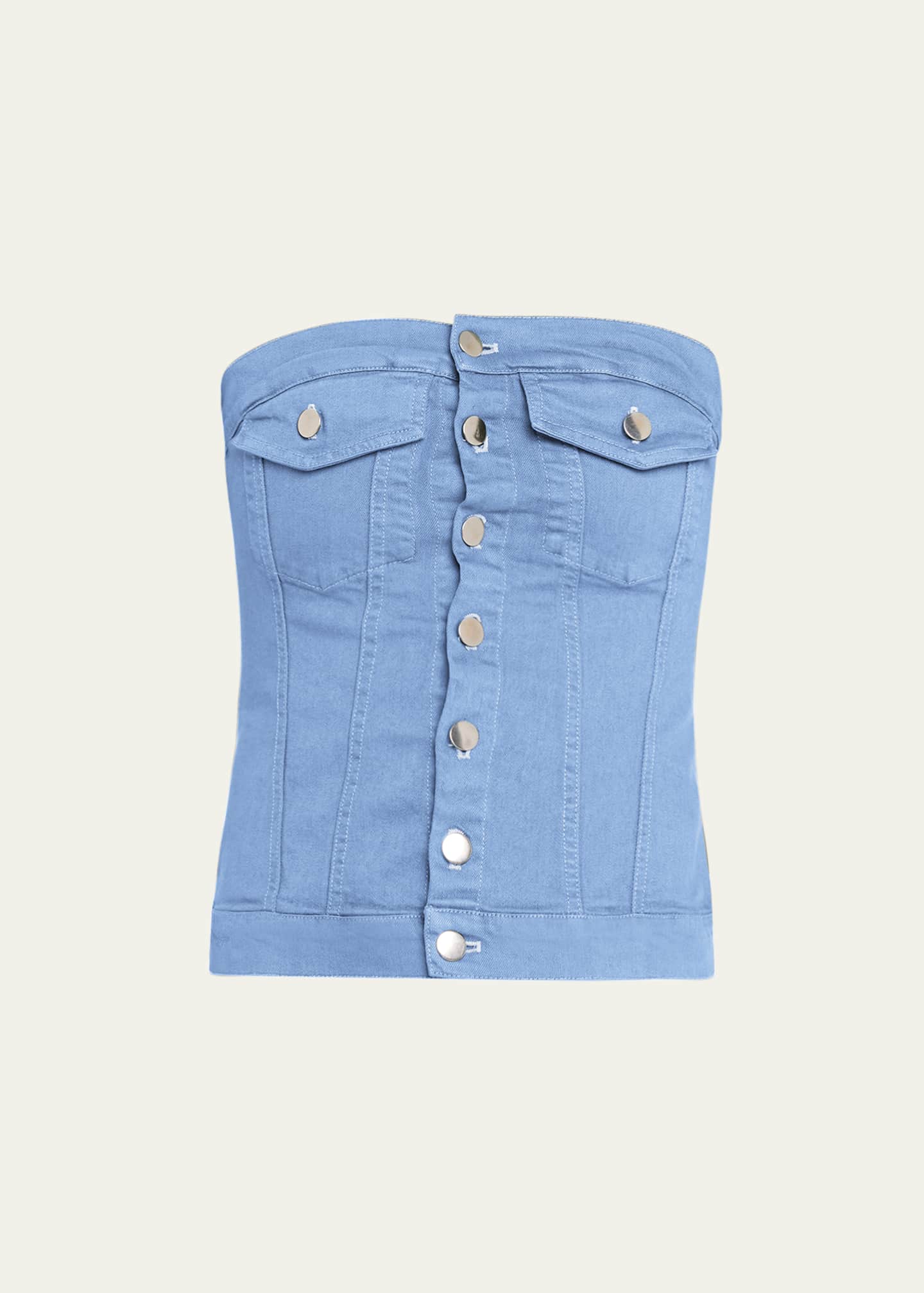 Act No1 Strapless Denim Top - Bergdorf Goodman