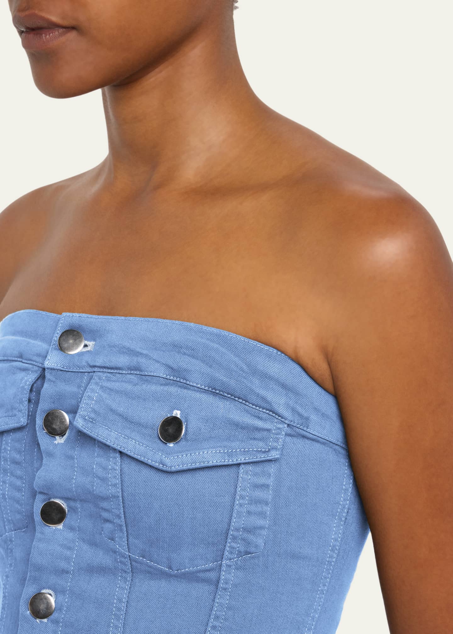 Act No1 Strapless Denim Top - Bergdorf Goodman