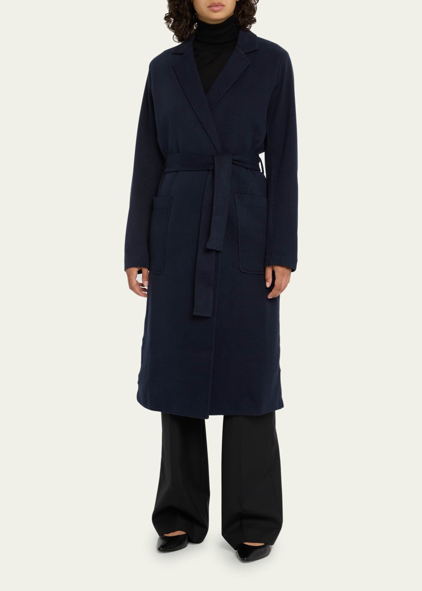 Majestic Filatures Cotton Novelty Herringbone Trench Coat - Bergdorf ...