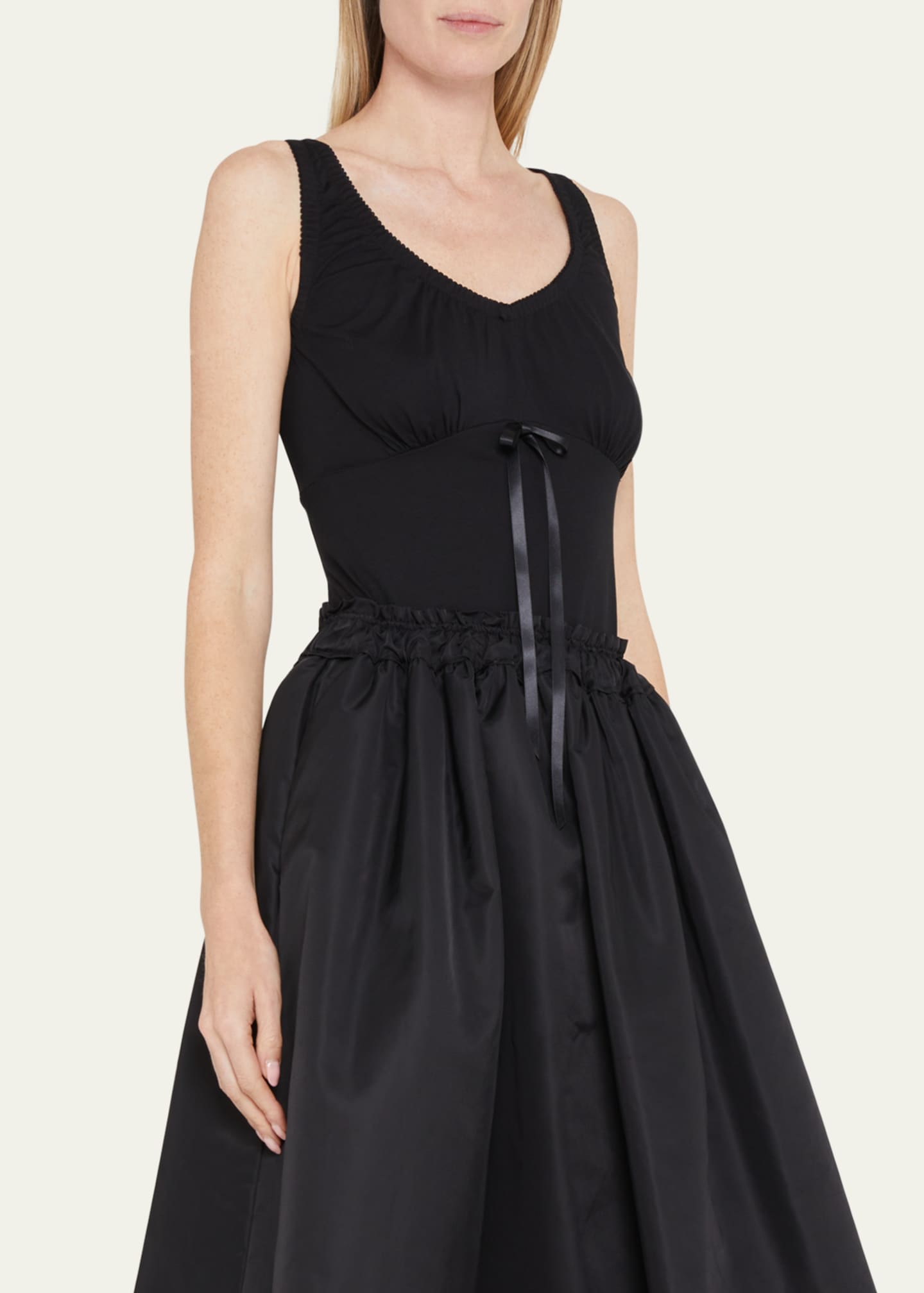 Simone Rocha Sleeveless Bodysuit with Bow Detail - Bergdorf Goodman