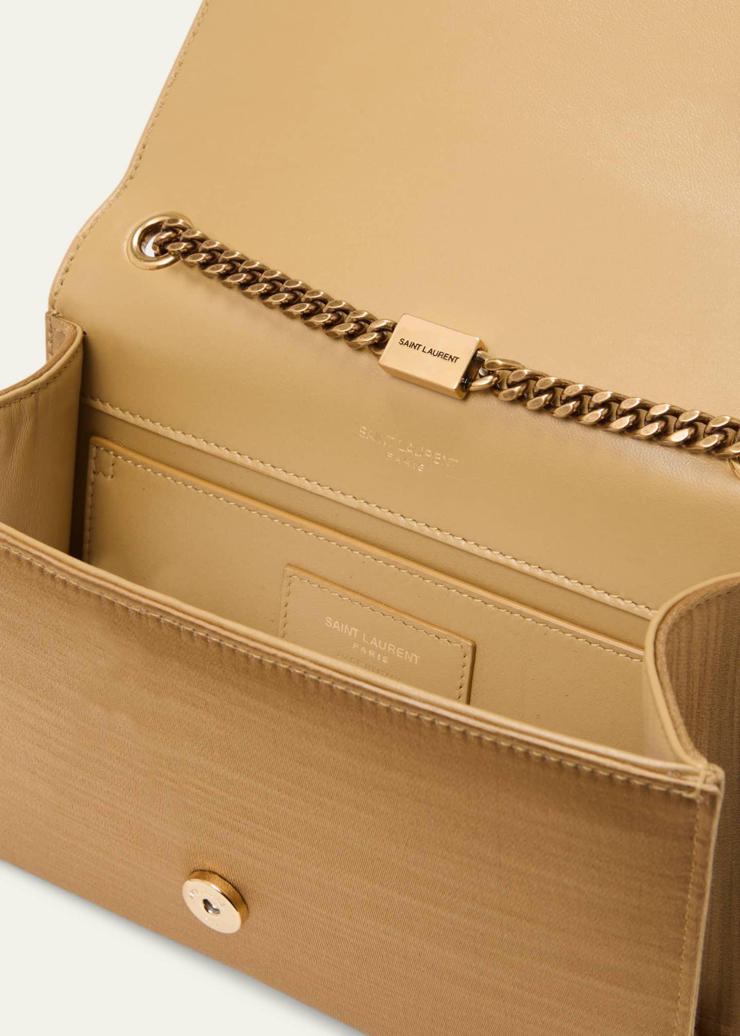 Saint Laurent Kate Small Tassel YSL Crossbody Bag in Satin - Bergdorf ...