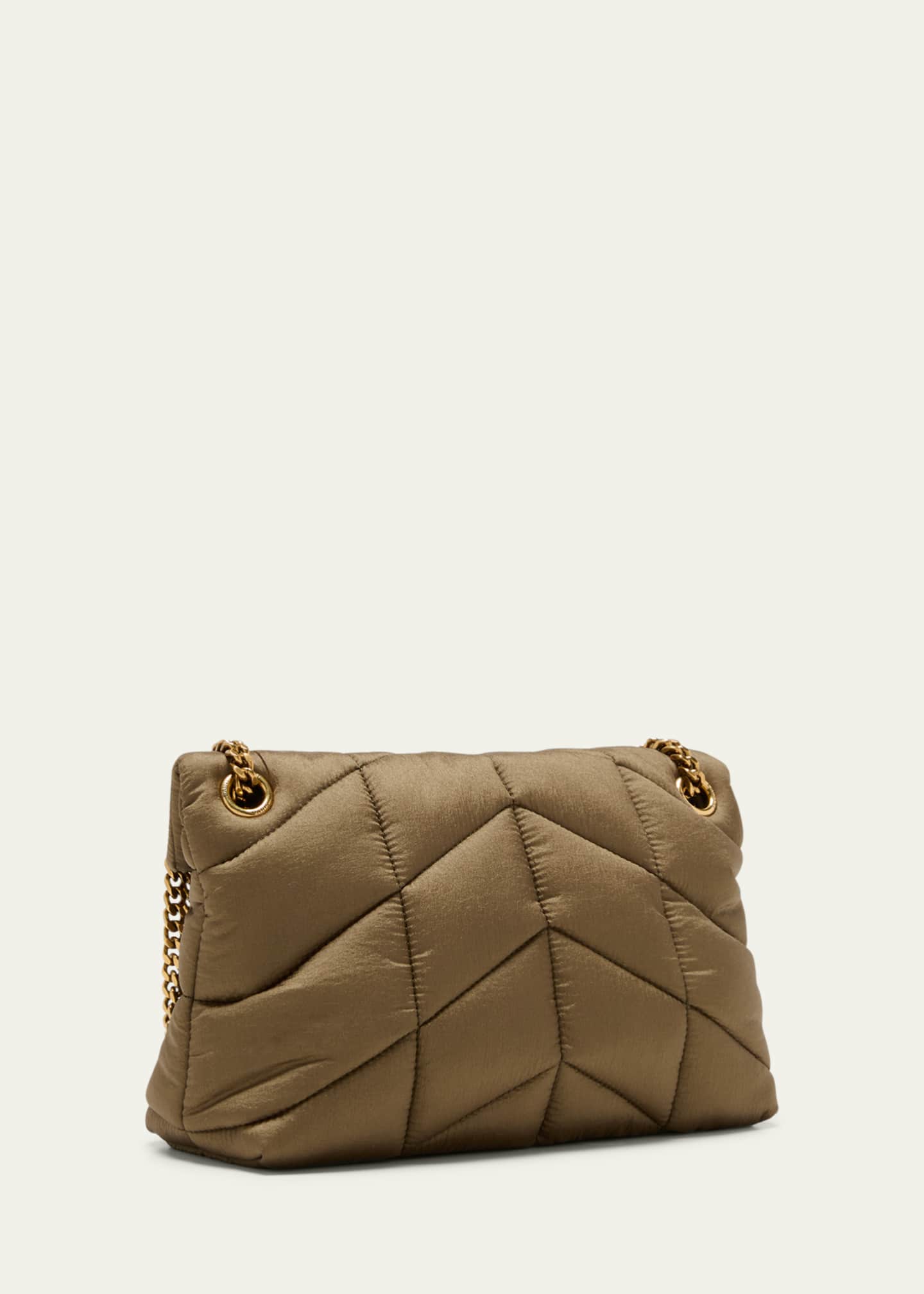 Saint Laurent Lou Puffer Small YSL Shoulder Bag in Quilted Nylon ...