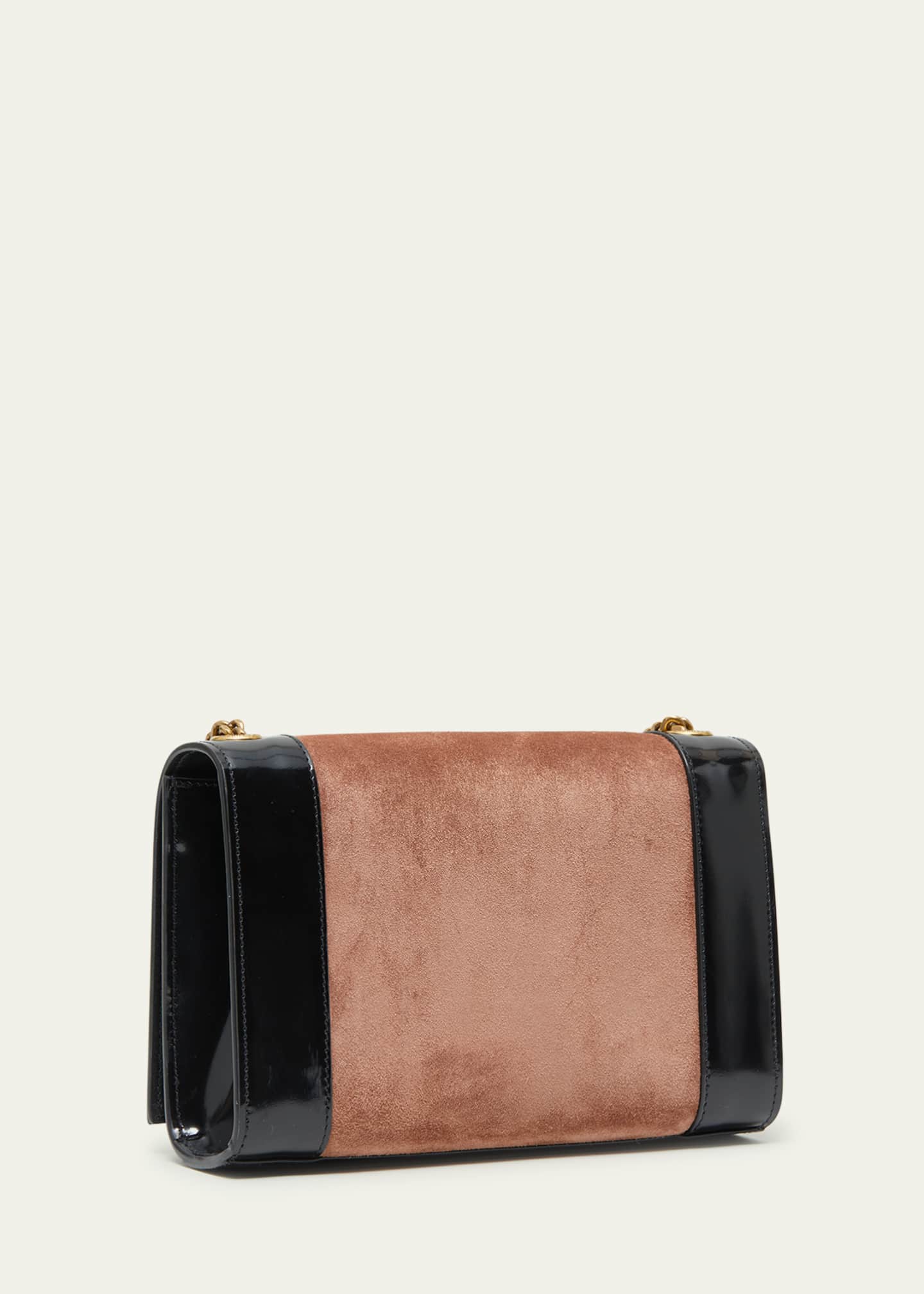 Saint Laurent Kate Small YSL Crossbody Bag in Suede And Spazzolato ...