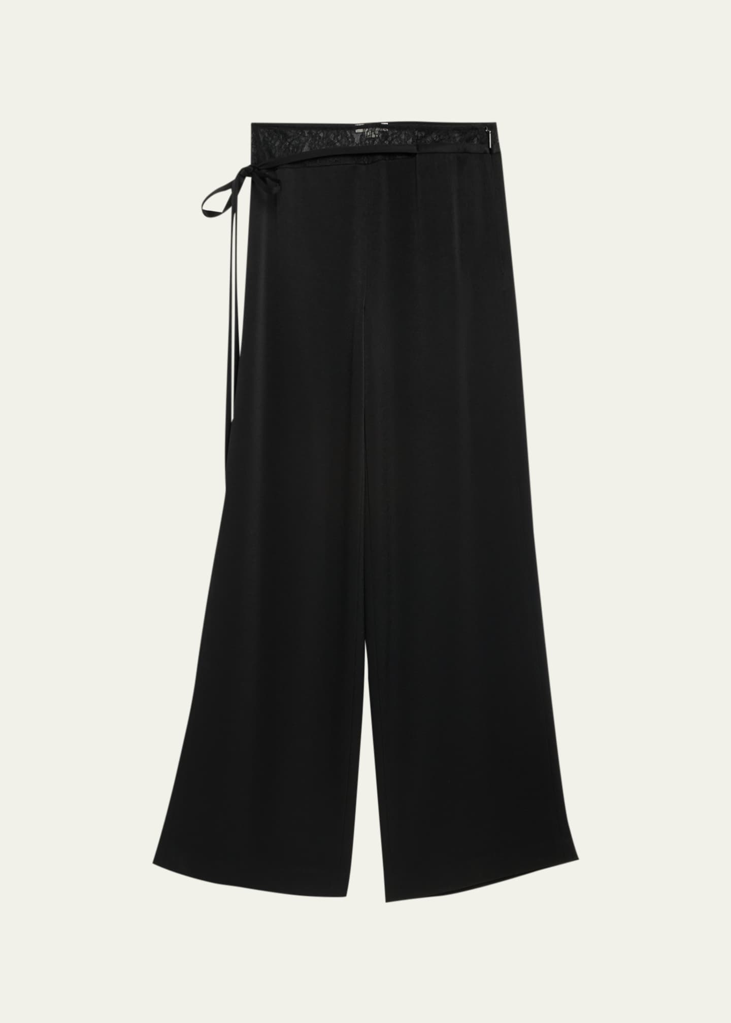 Jason Wu Straight-Leg Lace-Trim Pants - Bergdorf Goodman