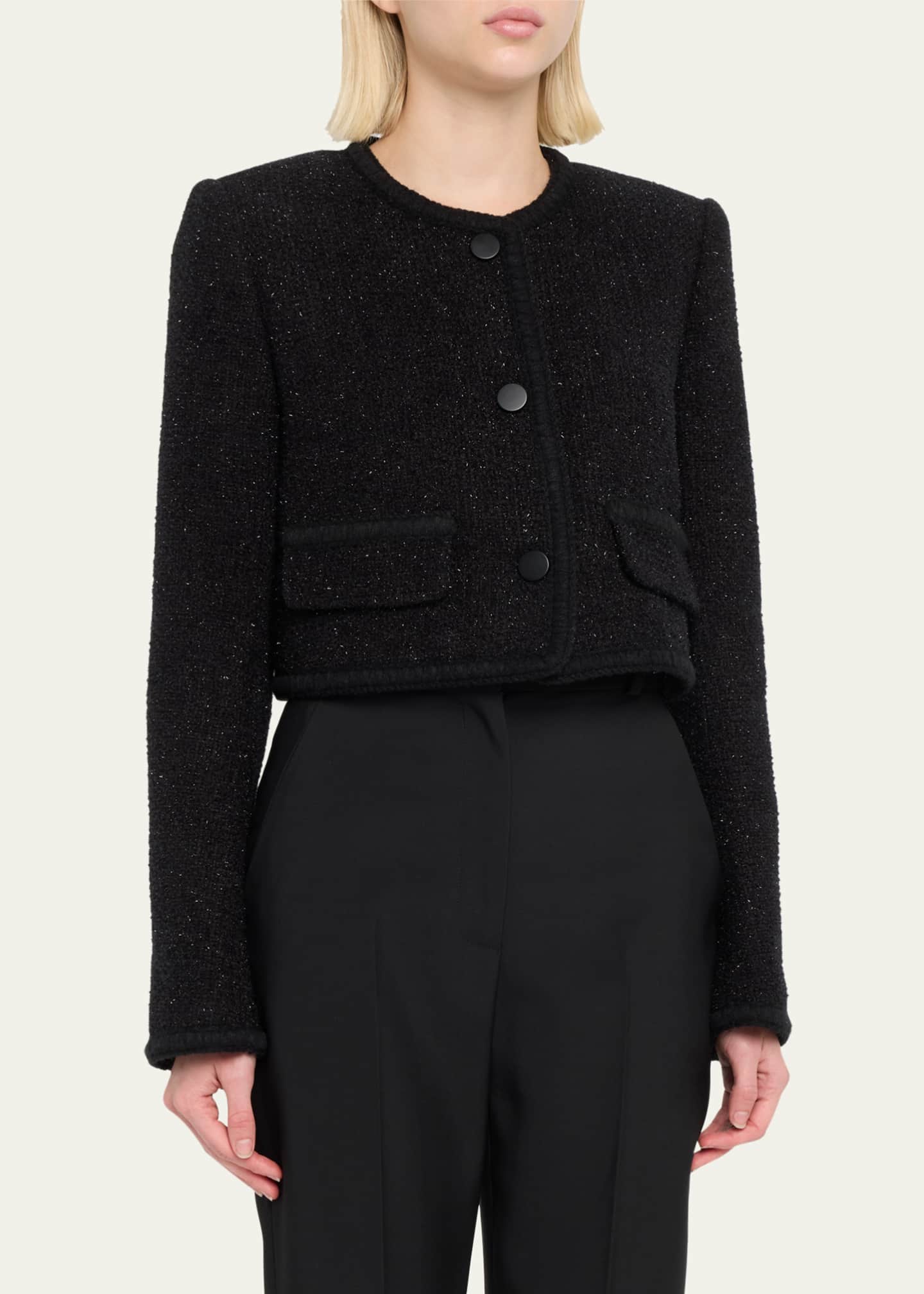 Jason Wu Cropped Sparkle Tweed Jacket - Bergdorf Goodman