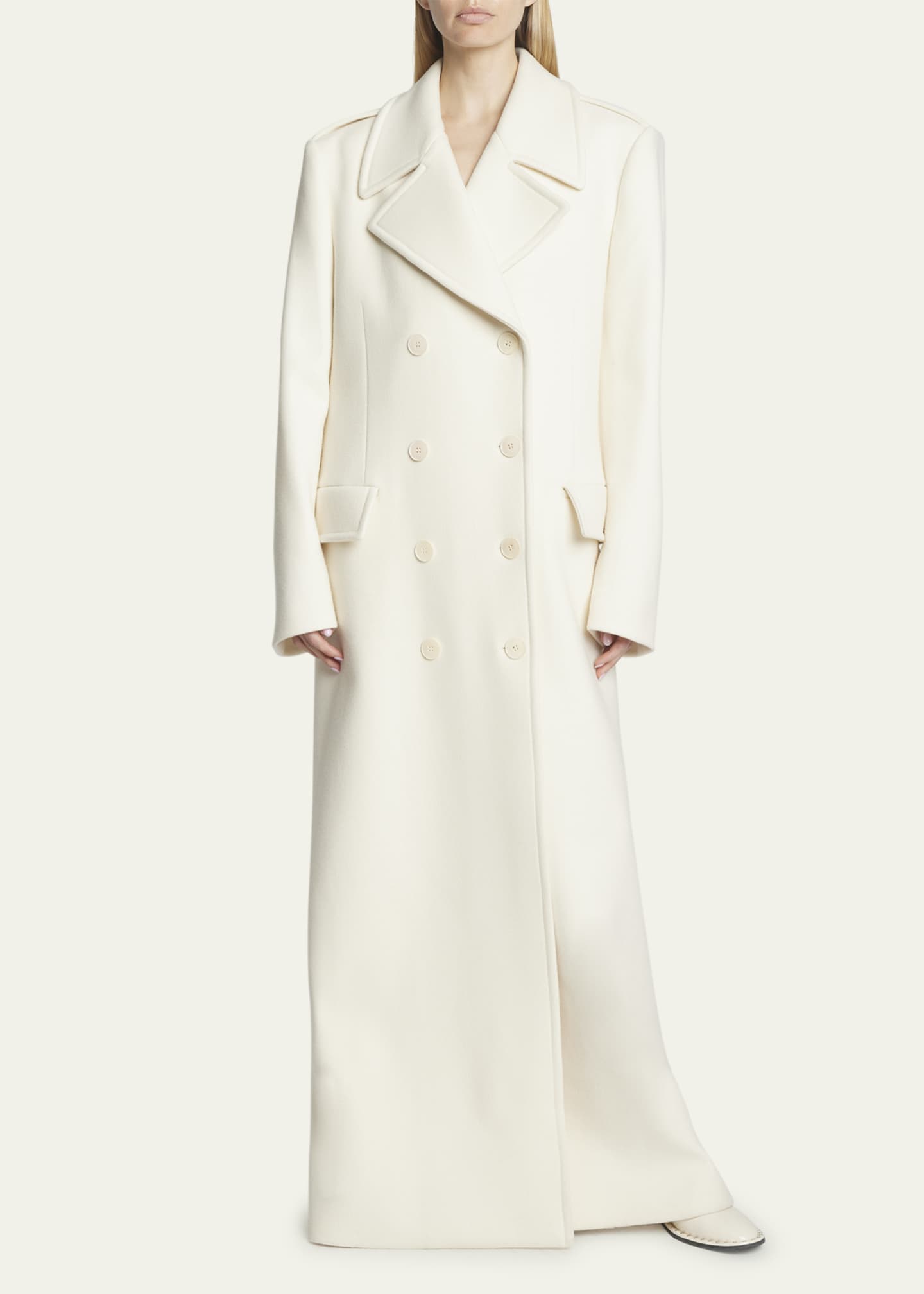 Stella McCartney Oversized Wool Maxi Trench Coat - Bergdorf Goodman