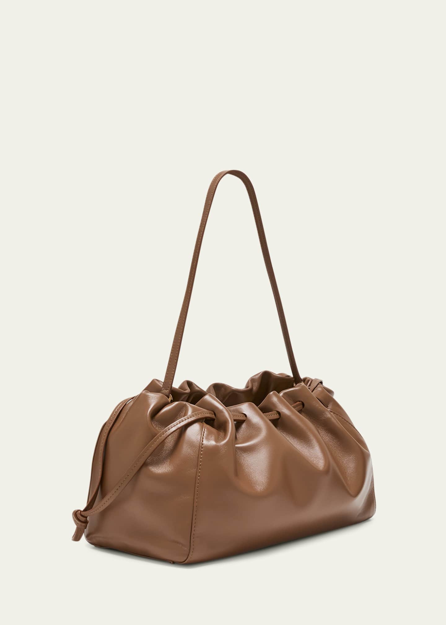Mansur Gavriel Bloom Drawstring Leather Shoulder Bag - Bergdorf Goodman