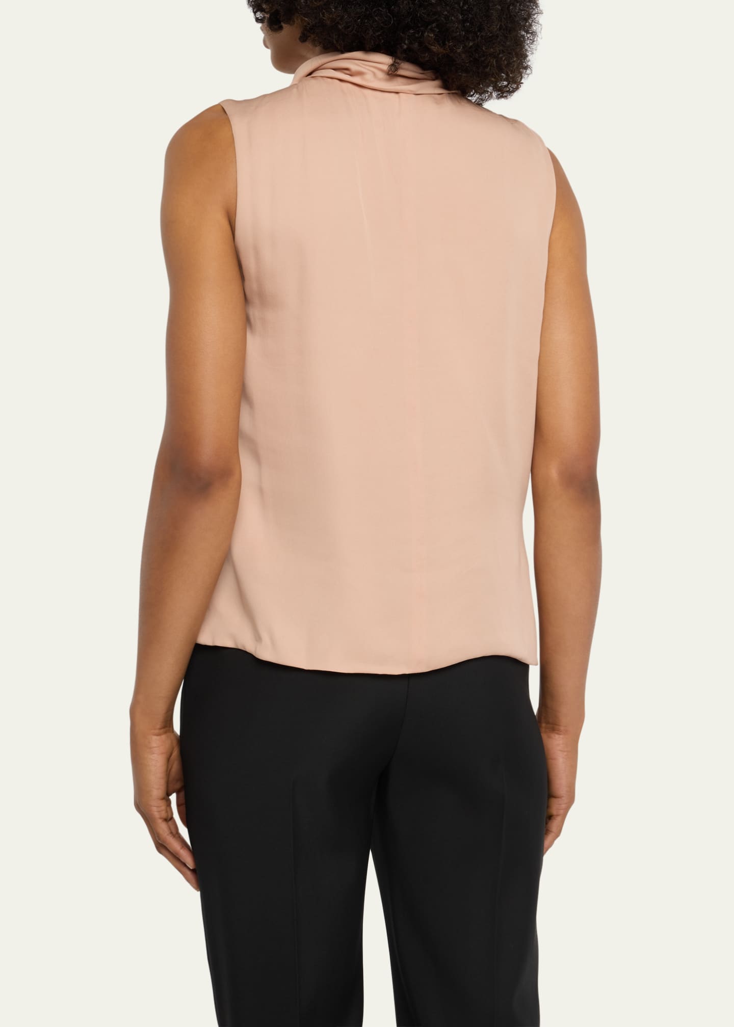 Giorgio Armani Silk Cross-Front Blouse - Bergdorf Goodman