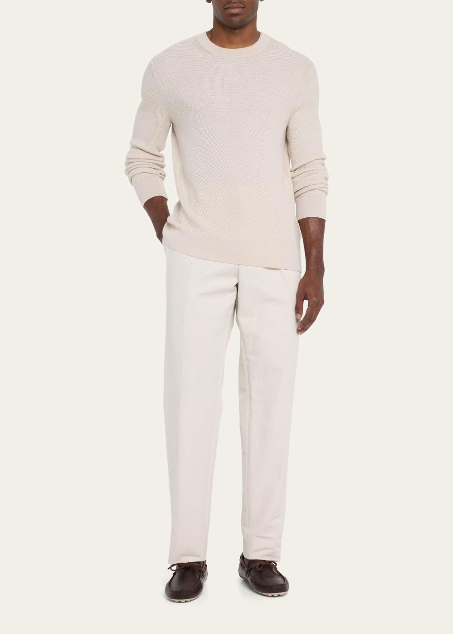 Loro Piana Men's Dot Sole Roadster Leather Drivers - Bergdorf Goodman