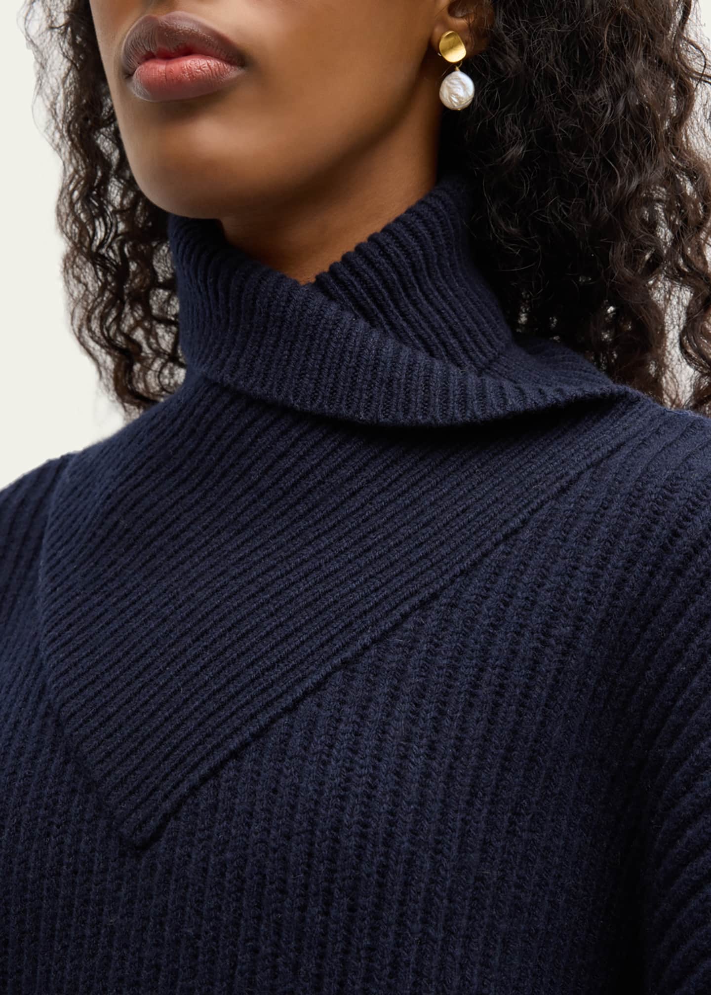 Toteme Wrapped Turtleneck Knit Sweater - Bergdorf Goodman
