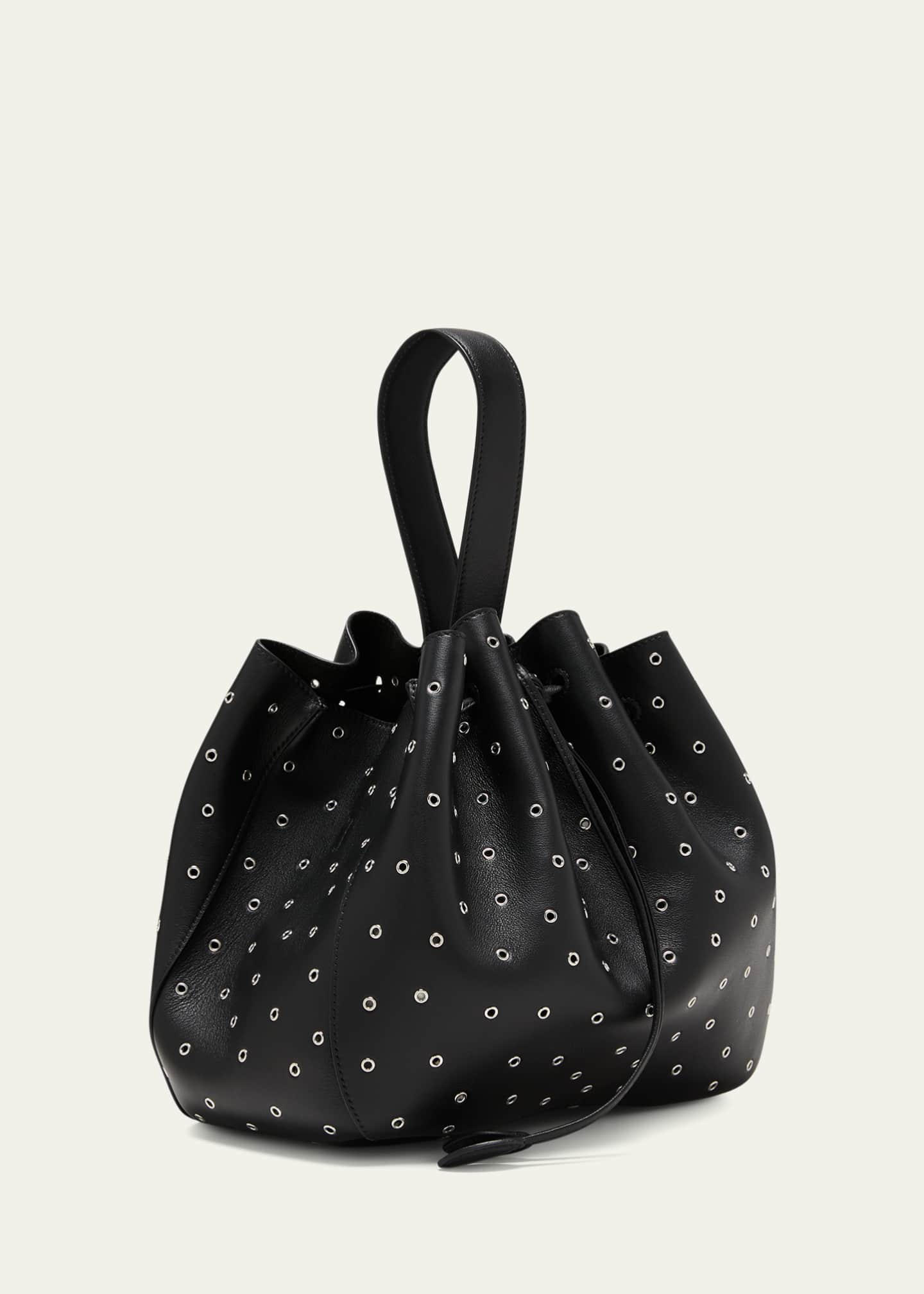 ALAIA Rose Marie 28 Wristlet in Leather with Grommets - Bergdorf Goodman