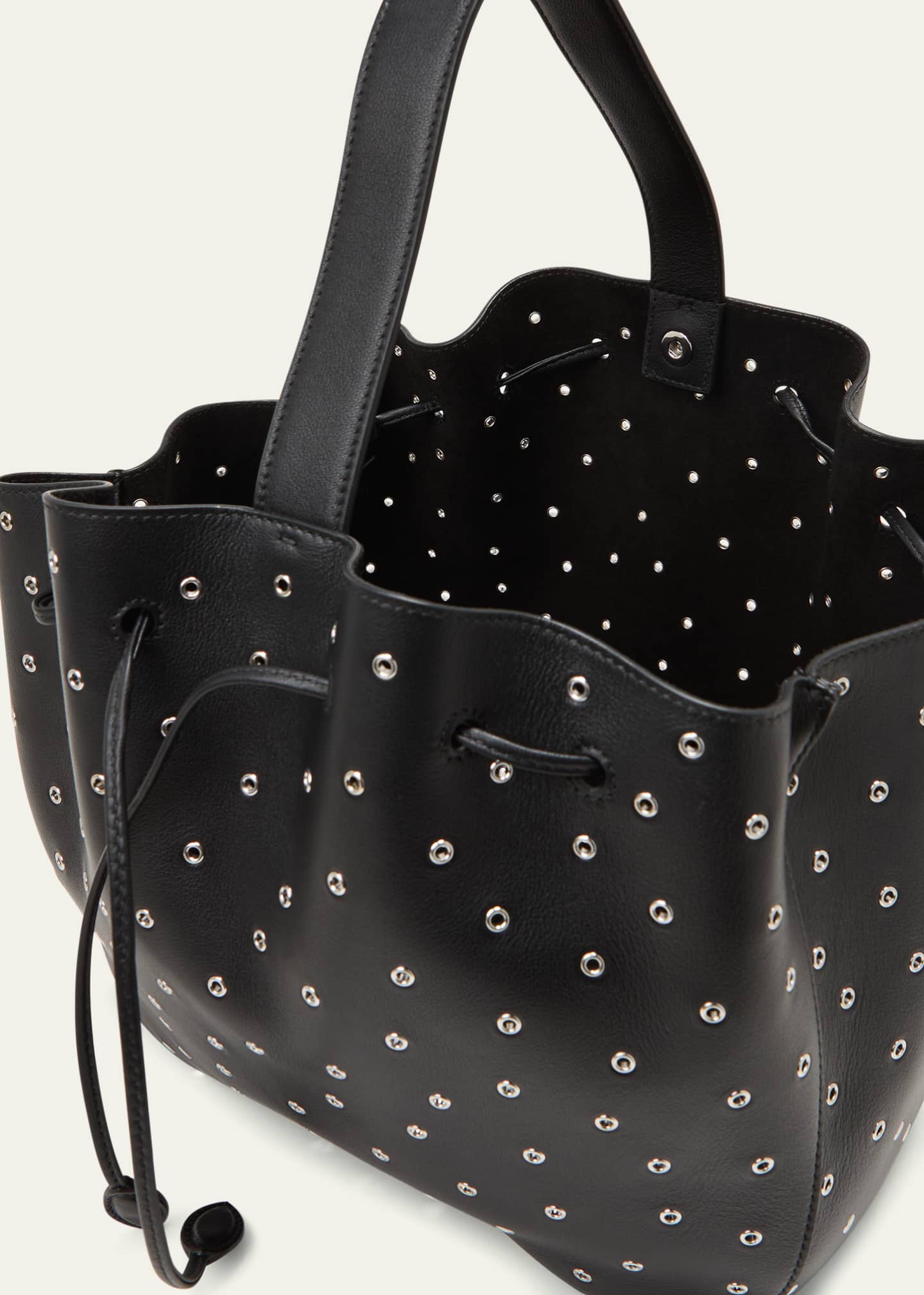 ALAIA Rose Marie 28 Wristlet in Leather with Grommets - Bergdorf Goodman