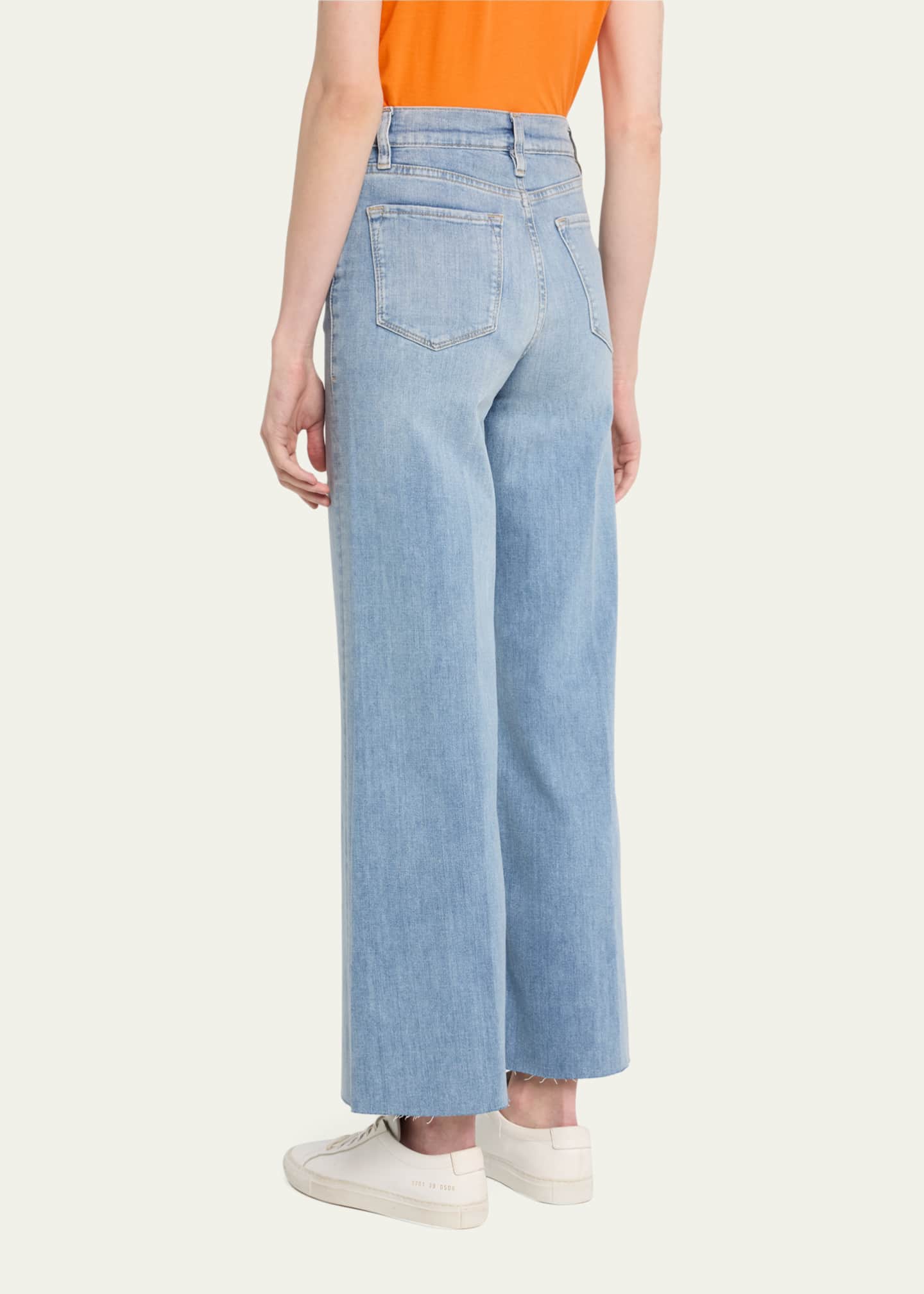 FRAME Le Palazzo Crop Raw After Jeans - Bergdorf Goodman