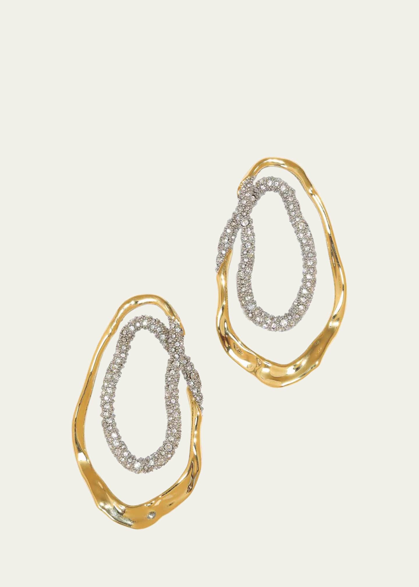 Alexis Bittar Solanales Crystal Double Loop Earrings - Bergdorf Goodman