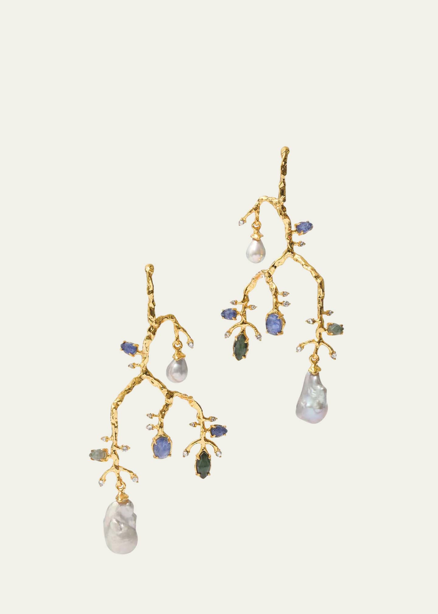 Alexis Bittar Brut Pearl and Stone Mobile Statement Earrings - Bergdorf ...