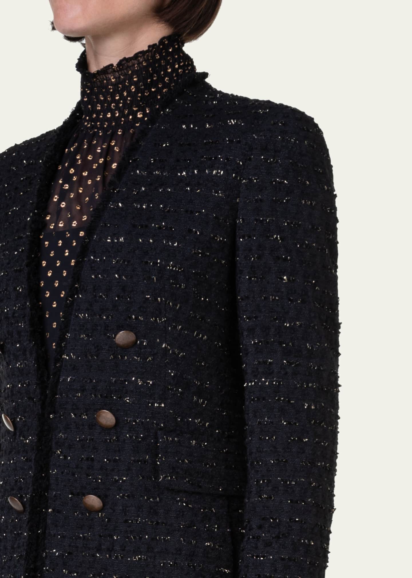 Akris punto Denim Tweed Tailored Jacket - Bergdorf Goodman