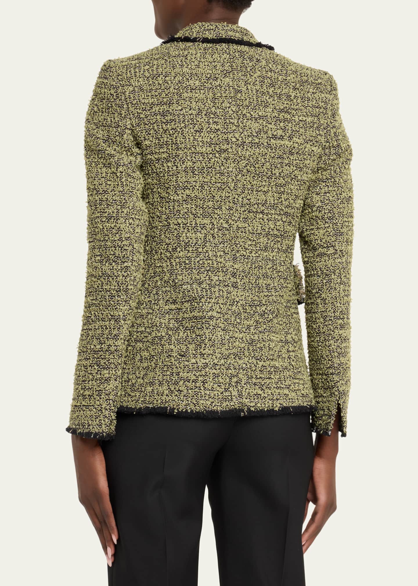 Akris punto Double-Breasted Illusion Tweed Blazer Jacket - Bergdorf Goodman