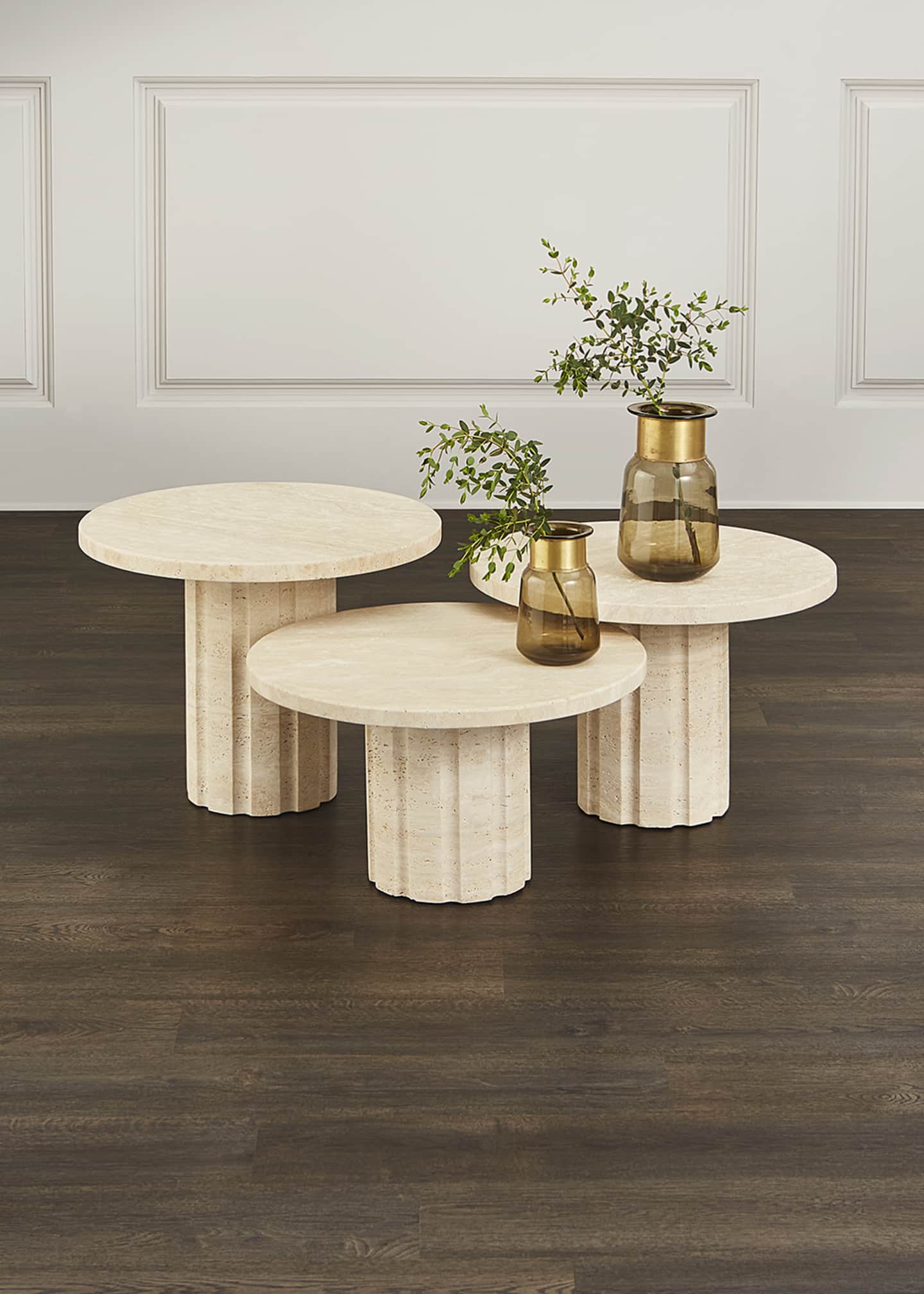 Interlude Home Amerigo Nesting Cocktail Tables, Set of 3 - Bergdorf Goodman