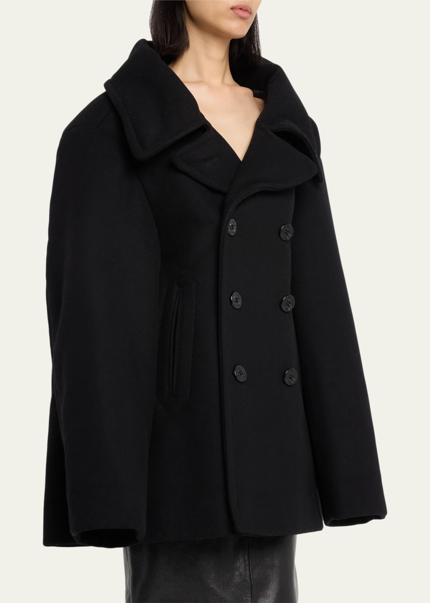 Marc Jacobs Runway Oversized Peacoat - Bergdorf Goodman