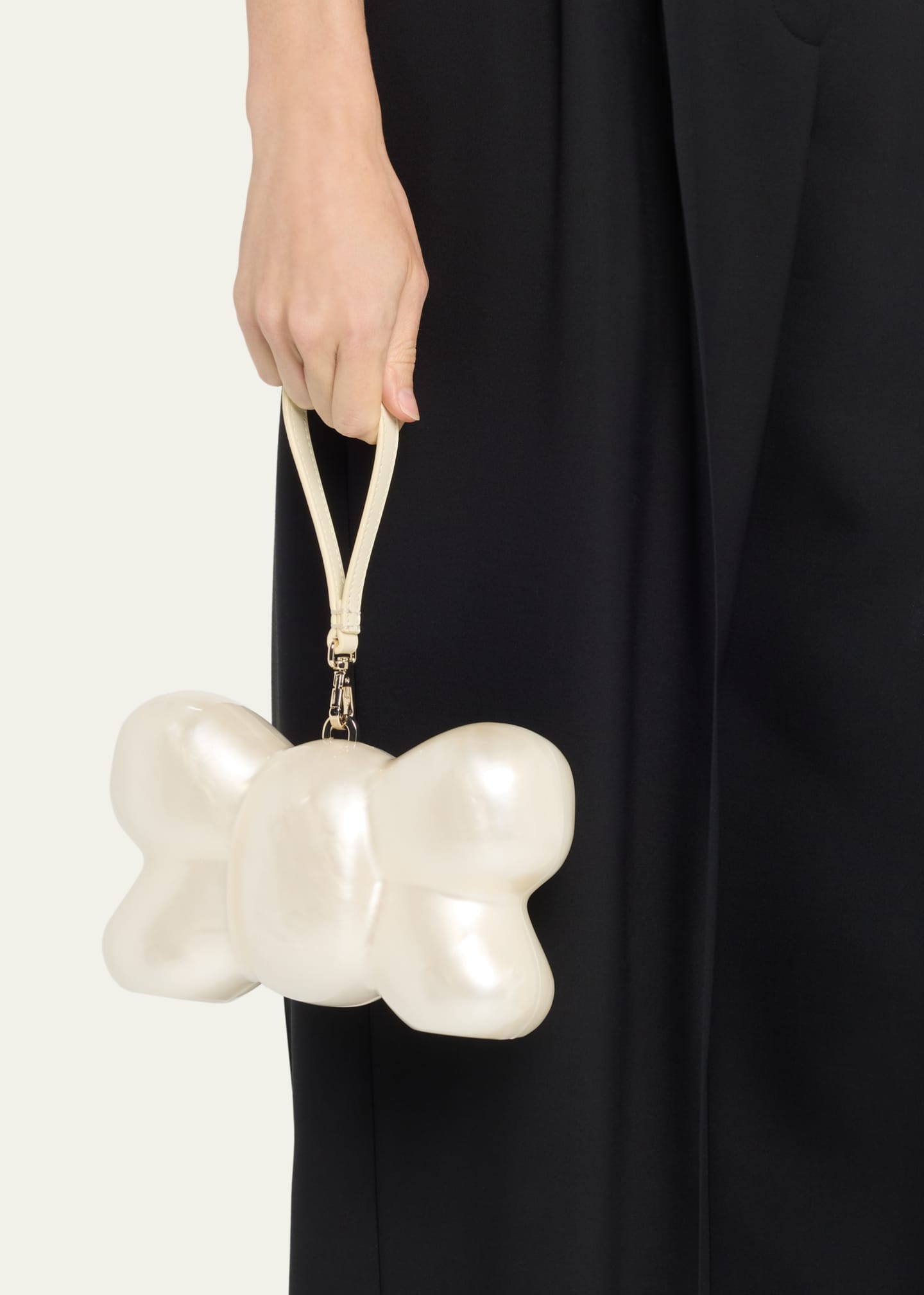 Simone Rocha Bow Leather Top-Handle Bag - Bergdorf Goodman