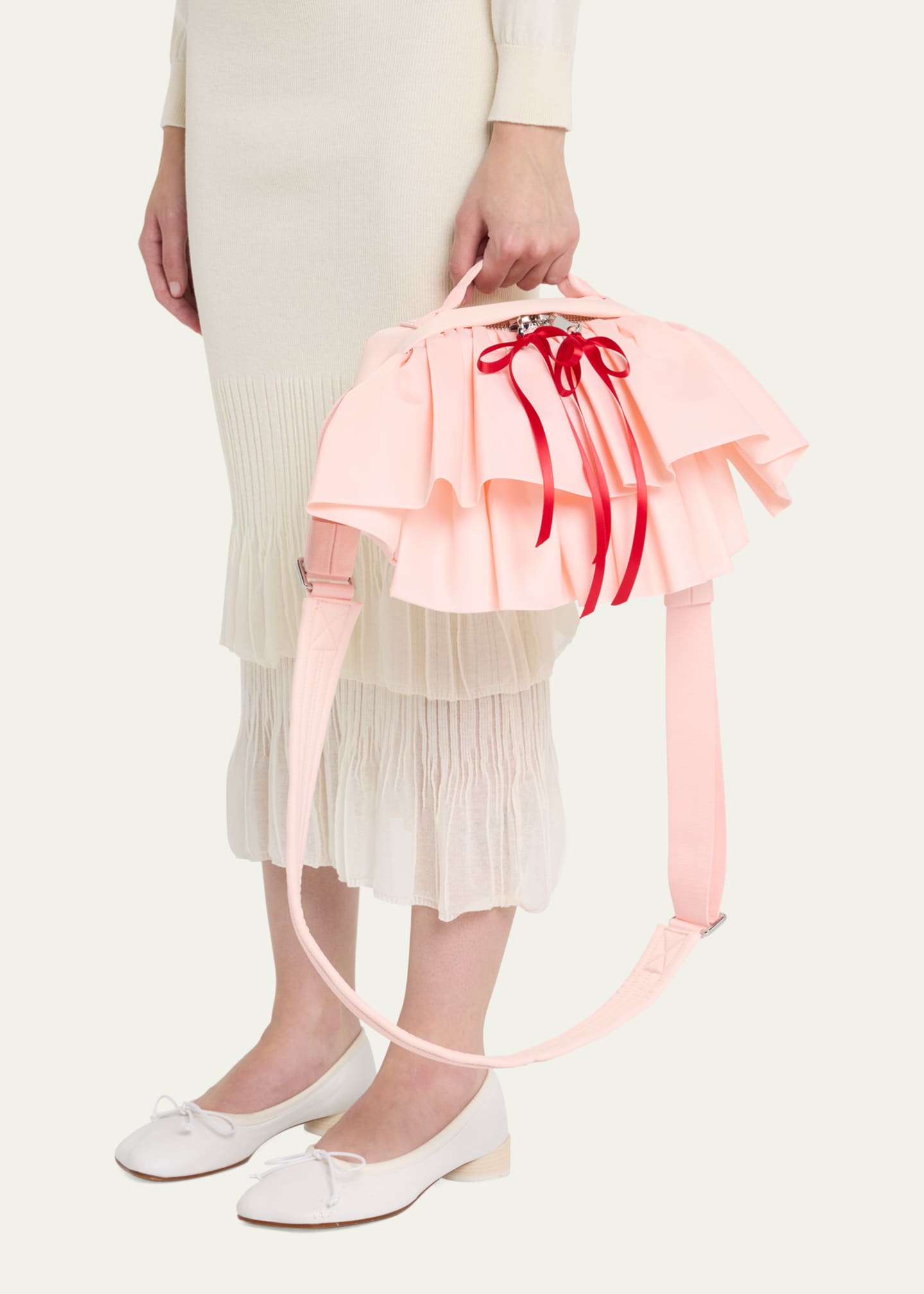 Simone Rocha Frilly Bow Shoulder Bag - Bergdorf Goodman