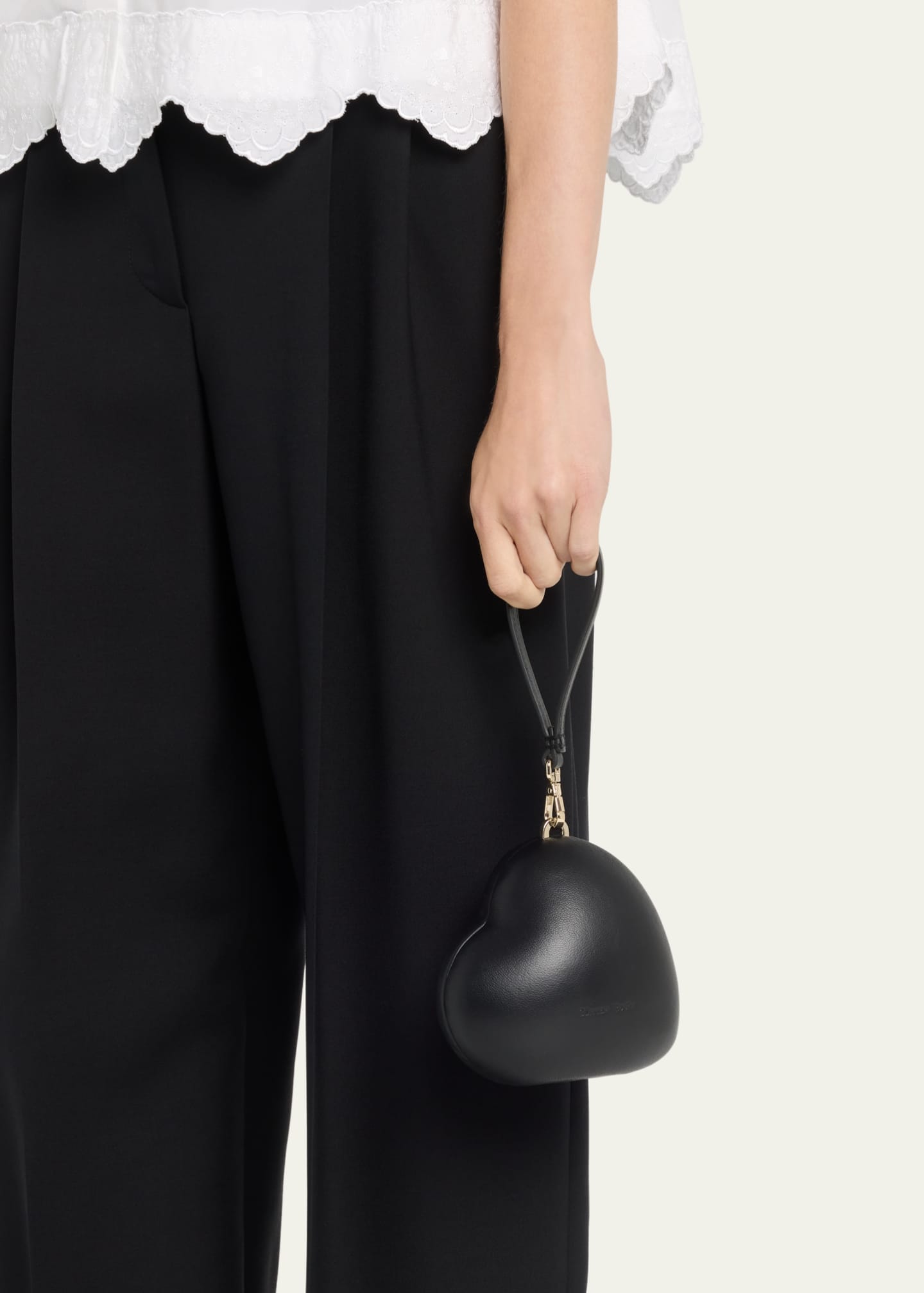 Simone Rocha Heart Micro Leather Crossbody Bag - Bergdorf Goodman